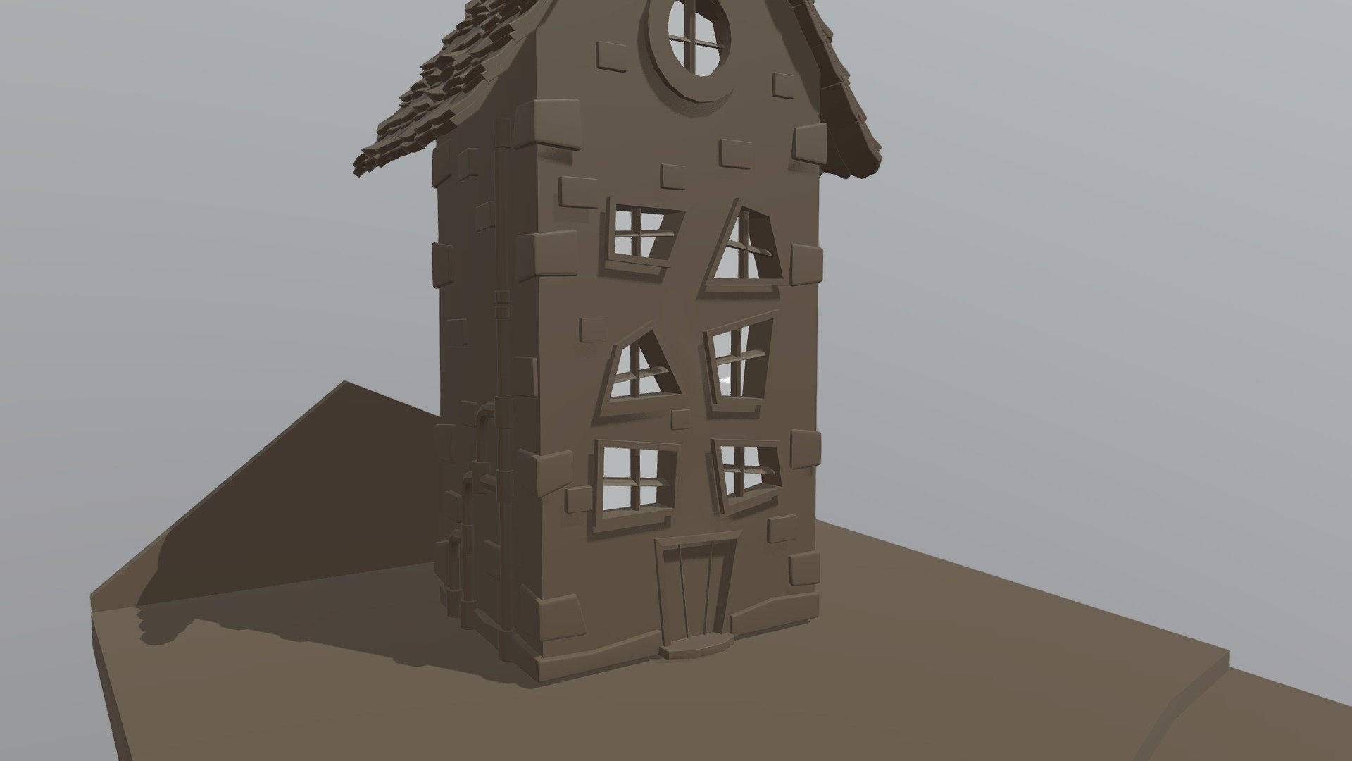 Stylized house - Download Free 3D model by glcalde [f4b25df] - Sketchfab
