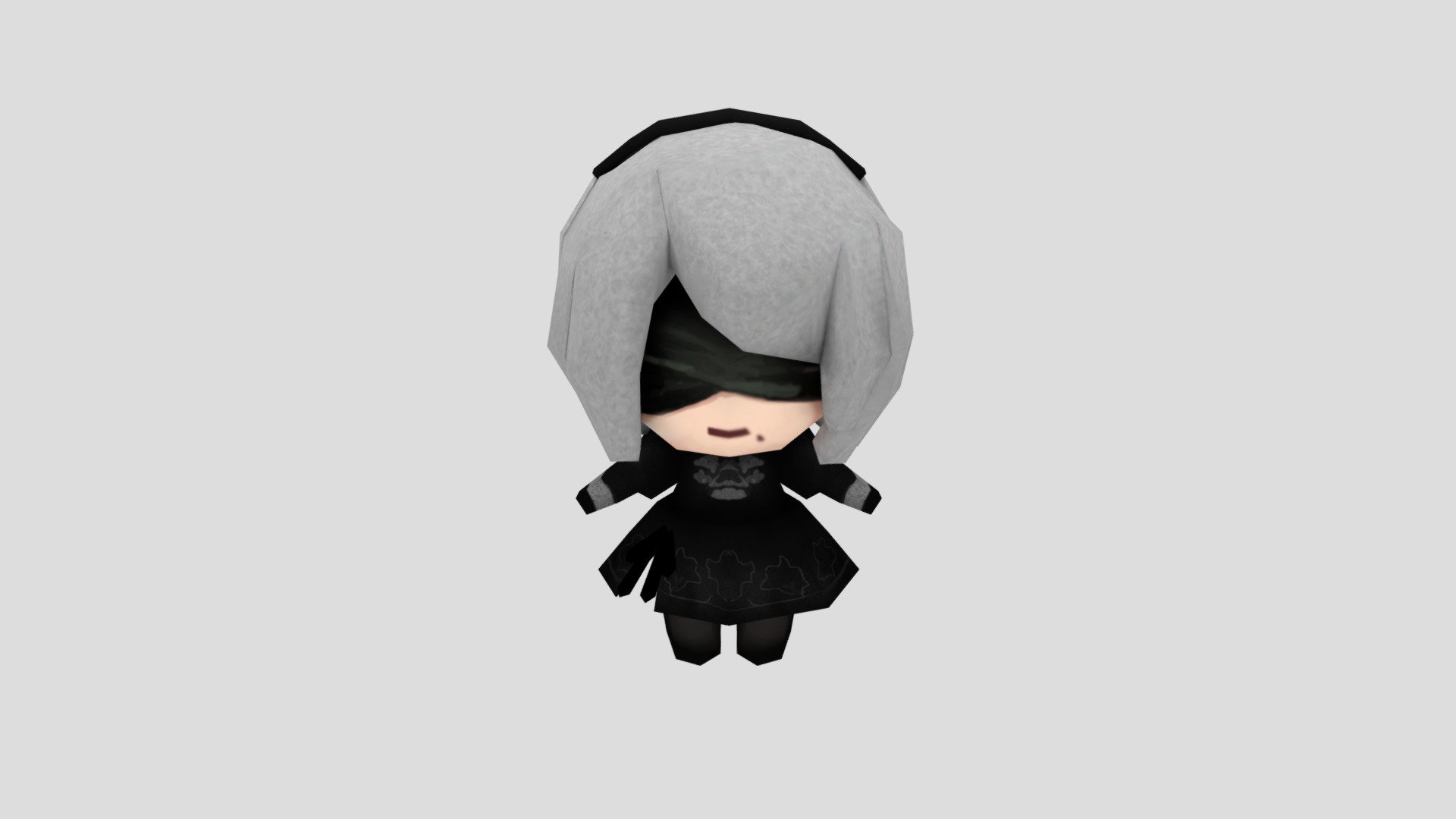 2B plush - 3D model by gussan1027 [f4b5758] - Sketchfab