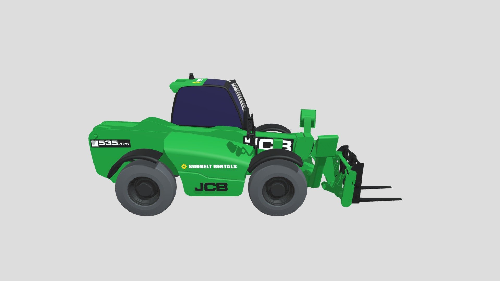 Sunbelt Rentals Telehandler 535V125 With Forks - 3D model by bimstore ...