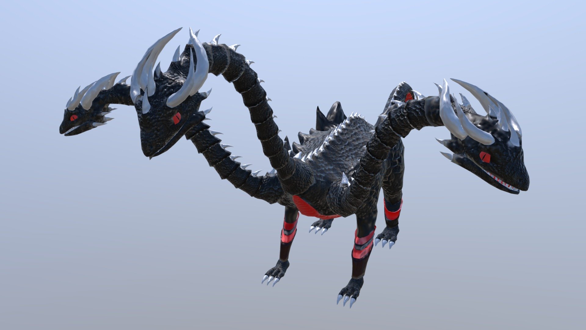 Hydra The Dragon - 3D model by psychosimsala [f4b7d24] - Sketchfab