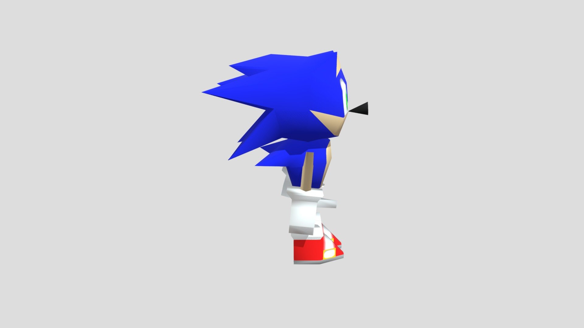 Modern Sonic Low-Poly/Valentino - Download Free 3D model by vale 3d ...