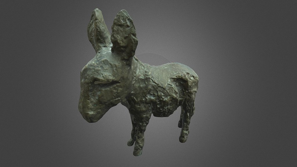 Scanned Metal Donkey (Partial Scan only) - 3D model by 3Digify [f4b983f ...
