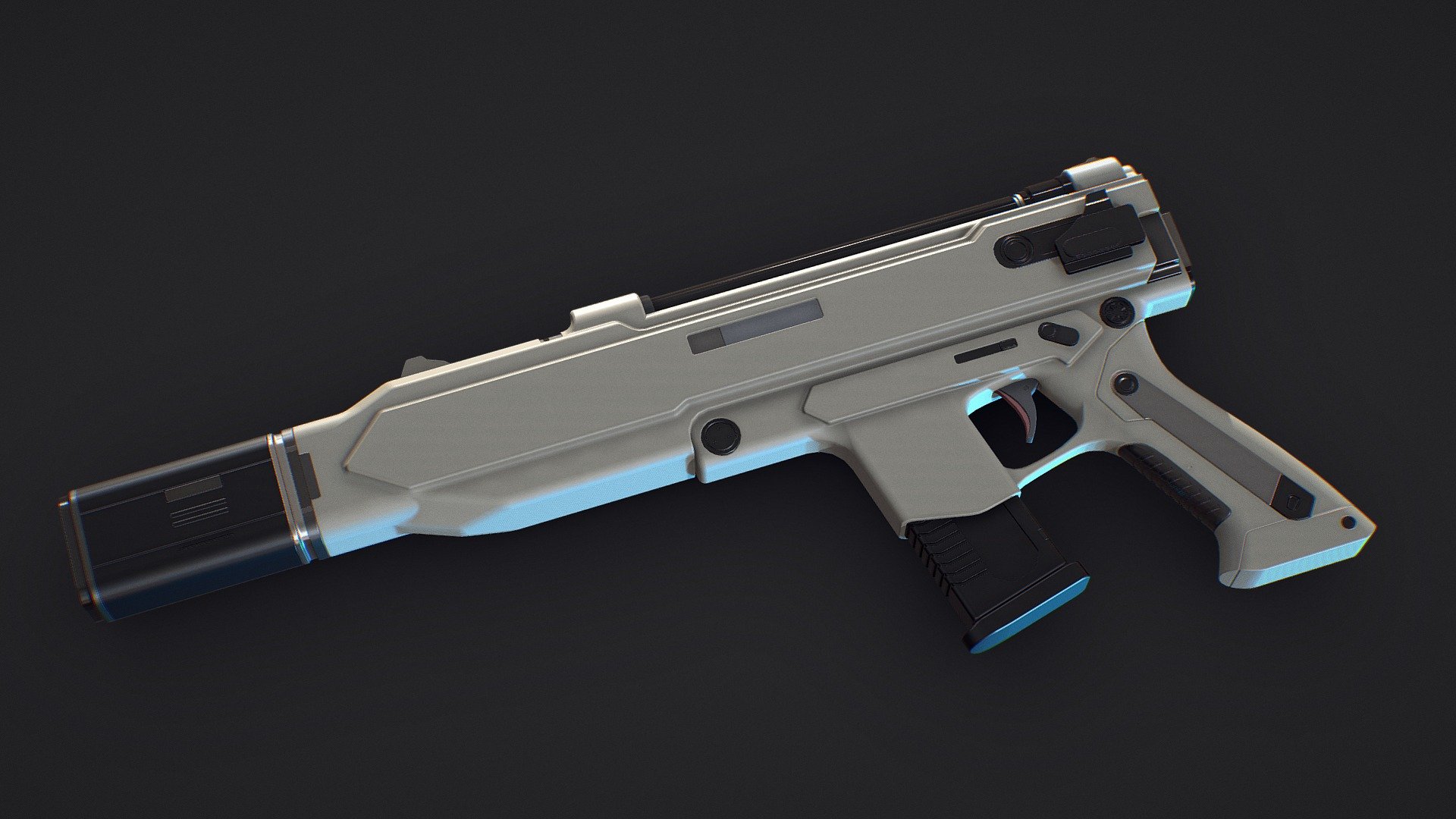 CUSTOM SCIFI SMG - Buy Royalty Free 3D model by re1monsen [f4bb4e4 ...