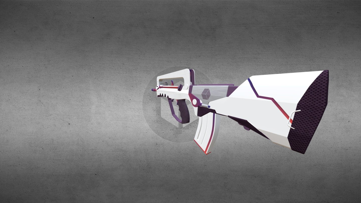 FAMAS Purple Rain by Scubasteve - 3D model by scubasteve [f4bc3ef ...