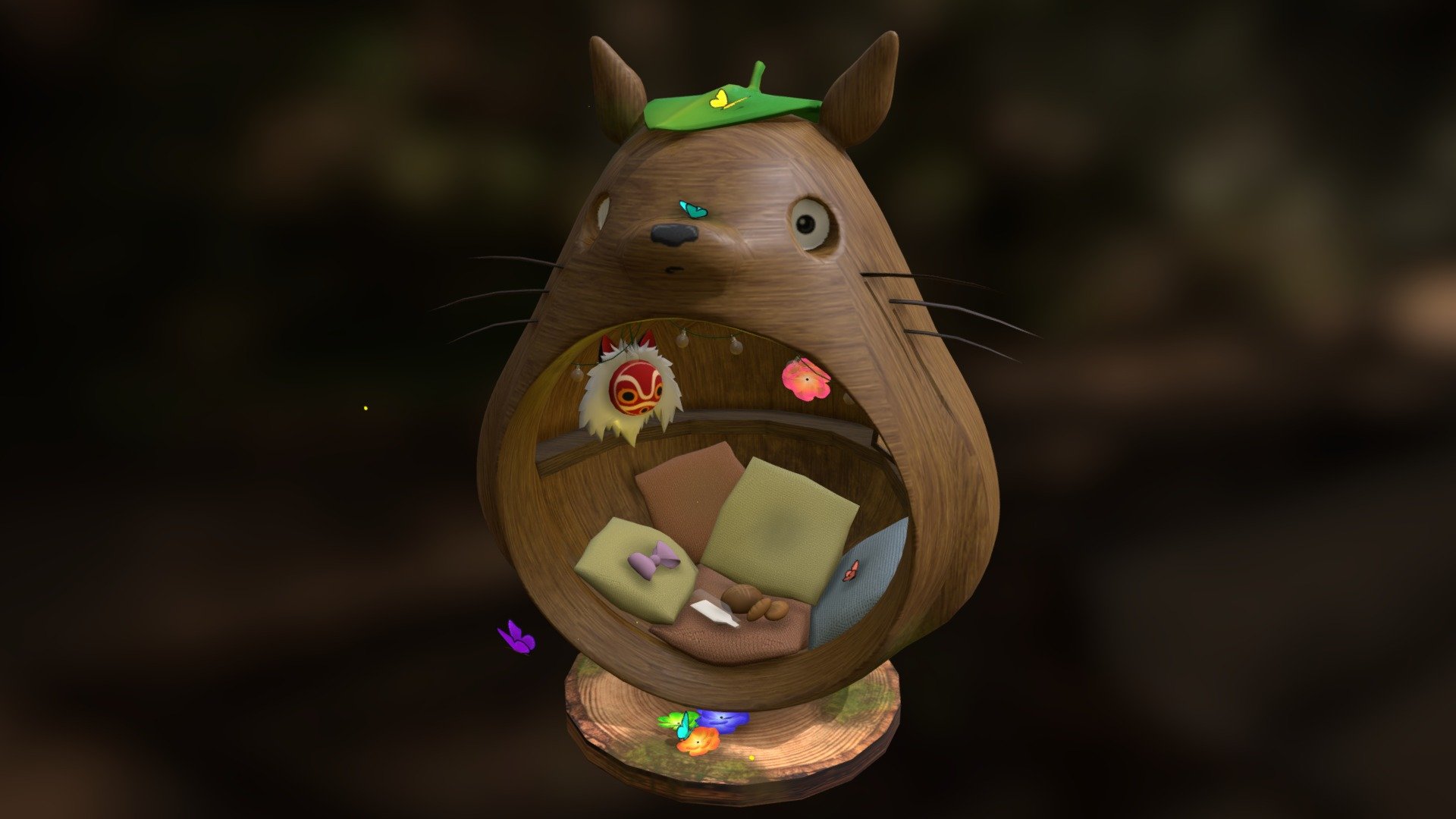 Homey Totoro MediaShow - 3D model by EstephanyGRuiz [f4bce8d] - Sketchfab
