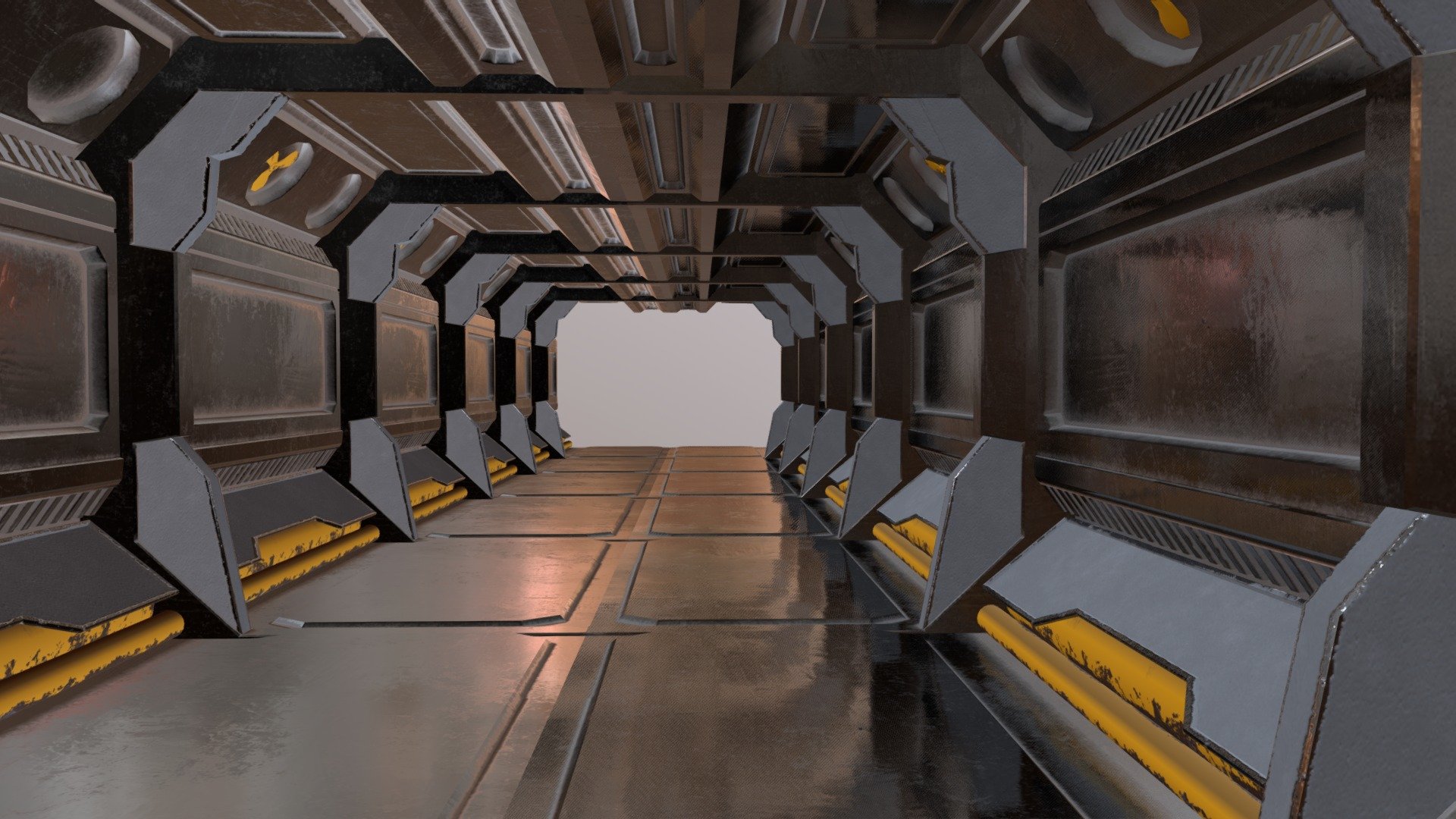 Sci-fi Corridor - 3D model by modelicus [f4c18c0] - Sketchfab