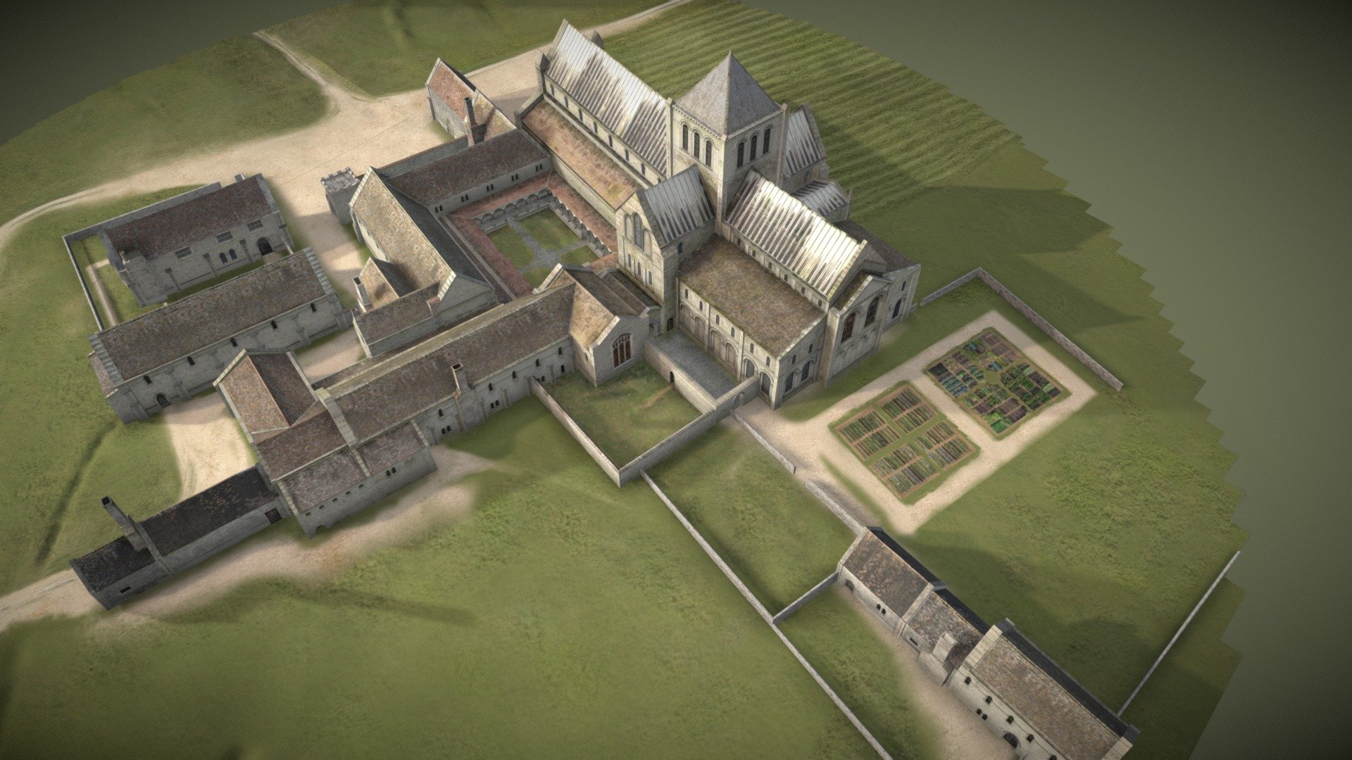 Bromholm Priory Reconstruction - Download Free 3D model by Paston600 ...