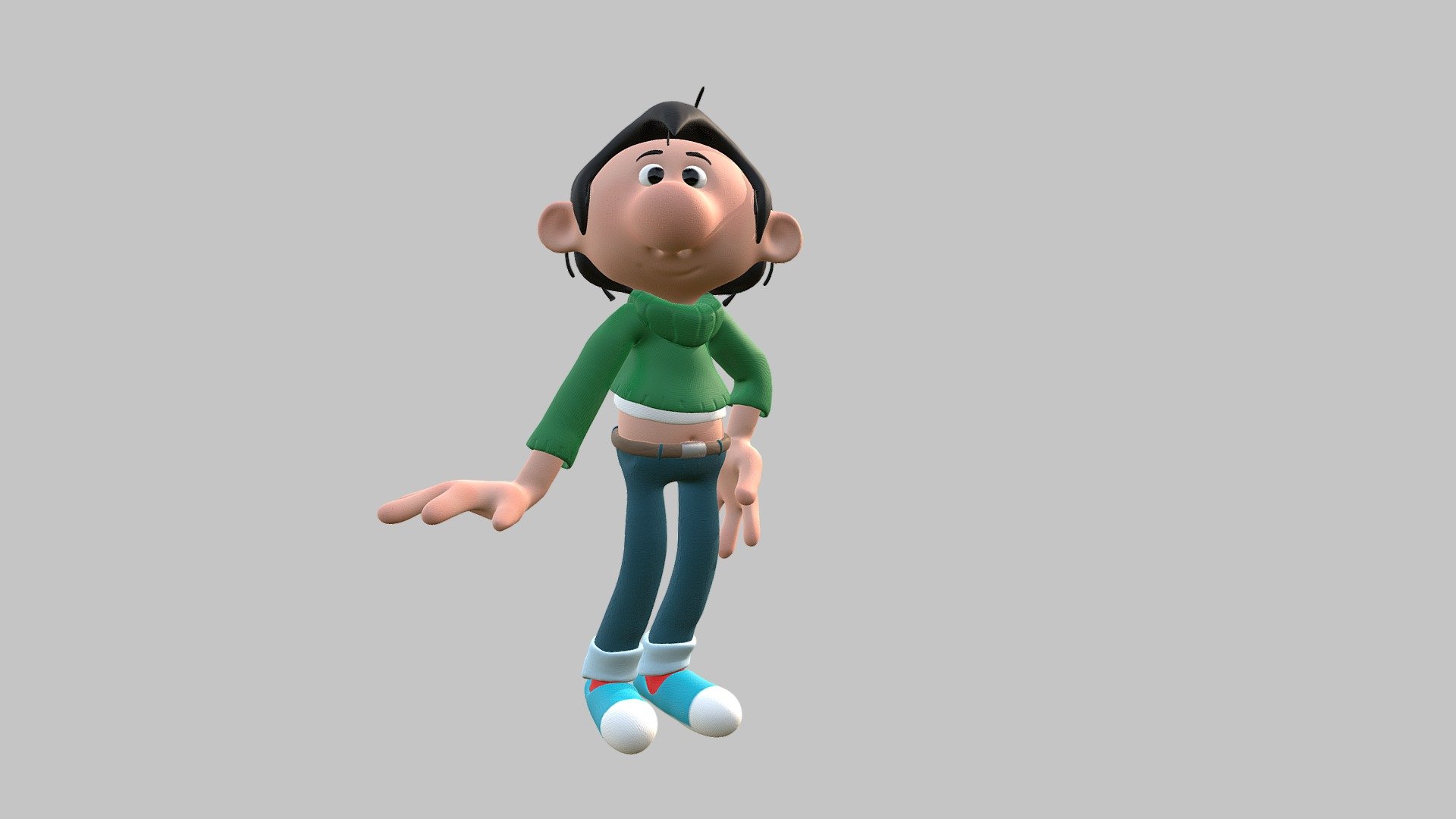 Gastón Lagaffe - 3D model by LuliQwQ (@LuliQwQ2) [f4c4f0a] - Sketchfab