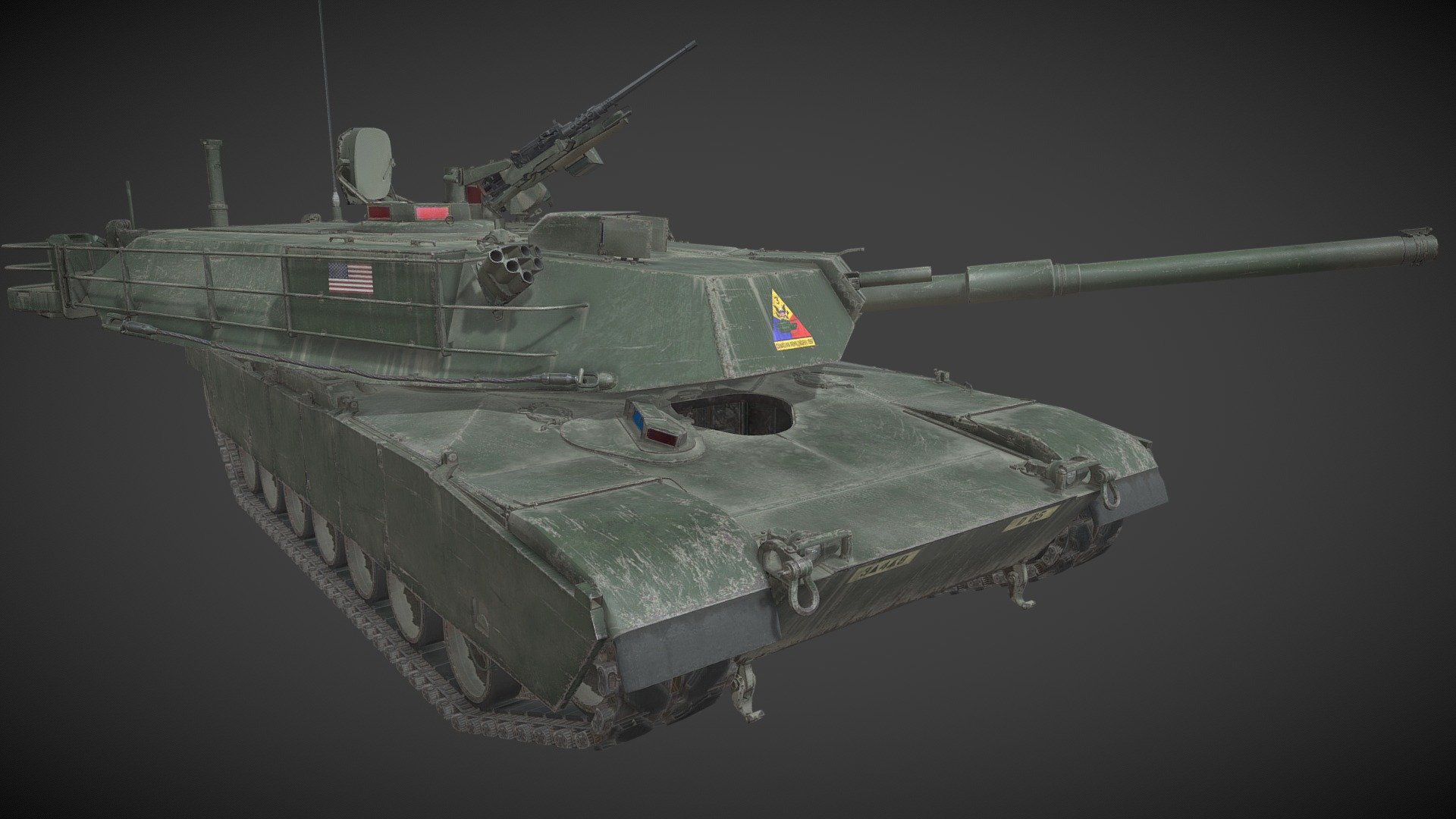 IP M1 Abrams 1987 Canadian Army Trophy (C.A.T) - 3D model by ...