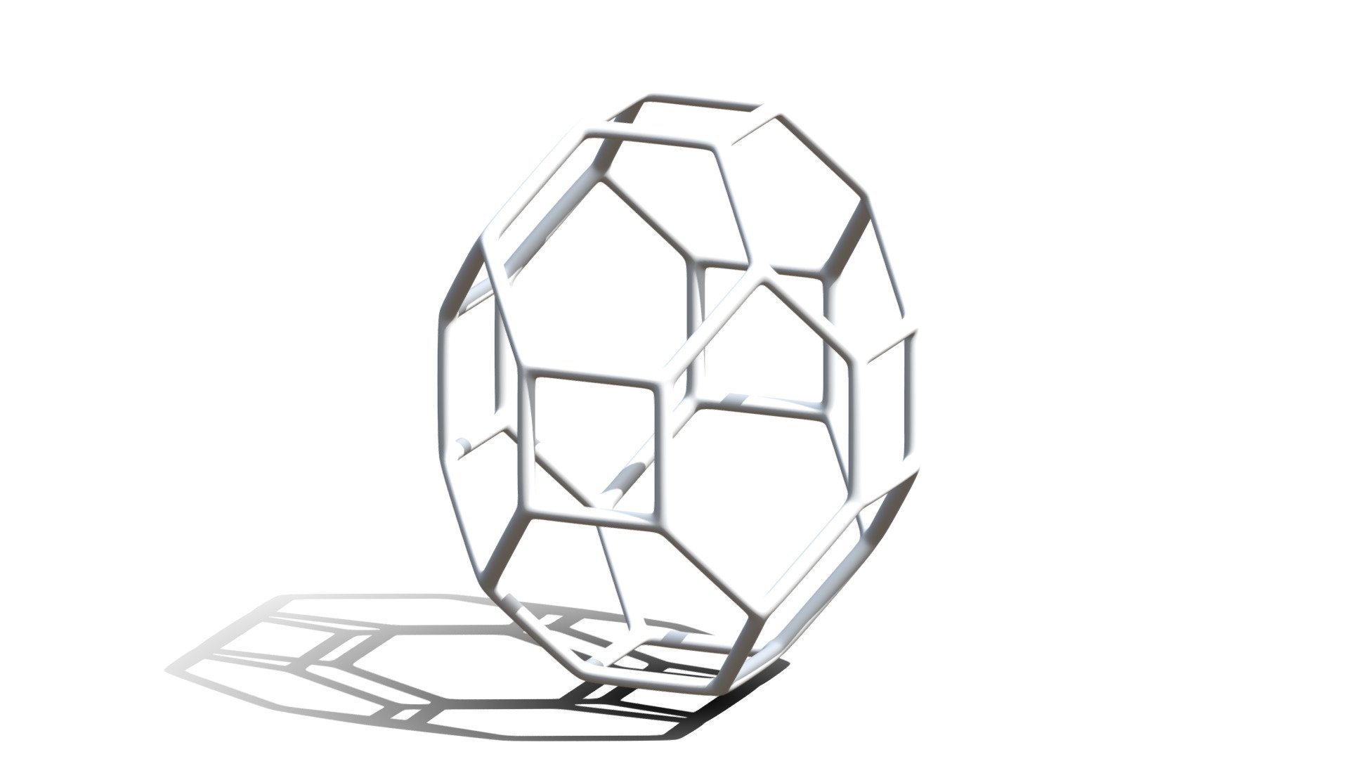 Elongated Truncated Octahedron 3d Model By Vera Viana Veraviana