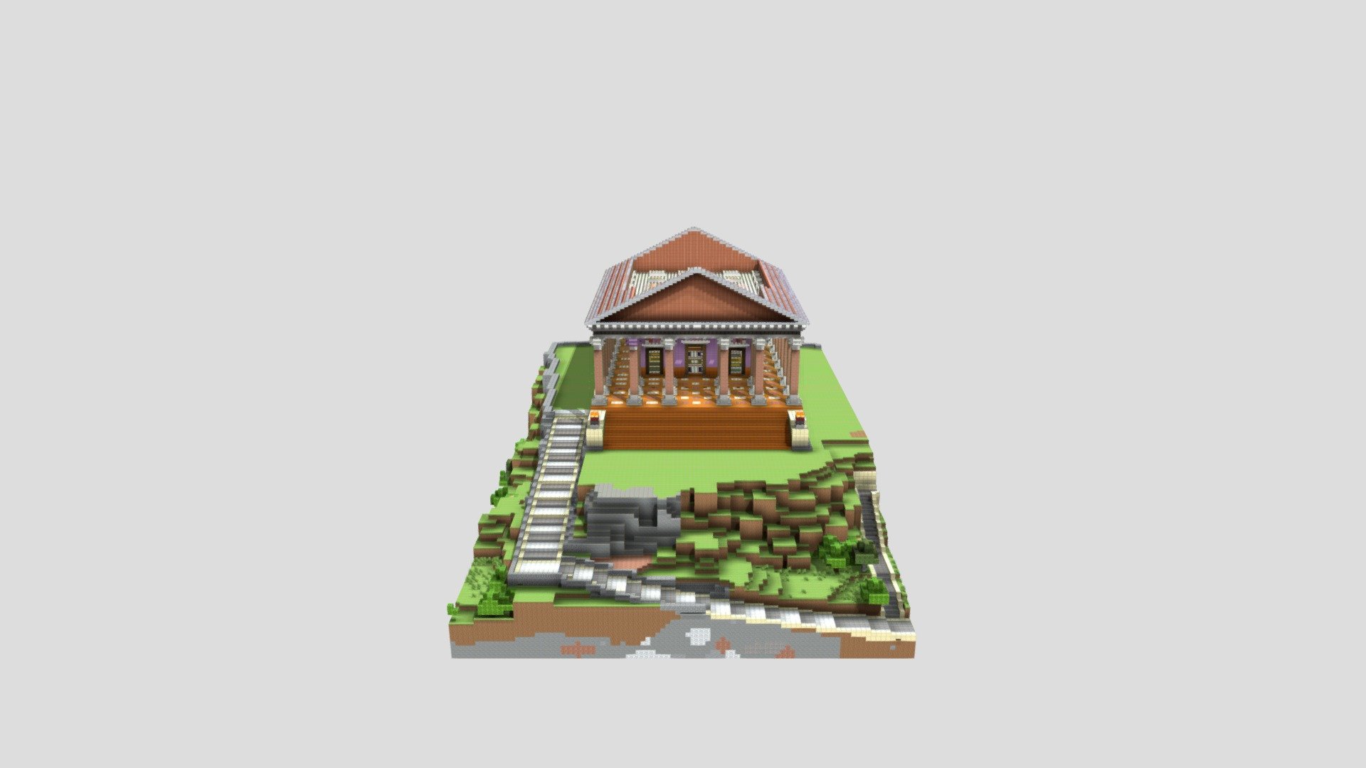 Templo de Iove Optimo Maximo Capitolino - Download Free 3D model by ...