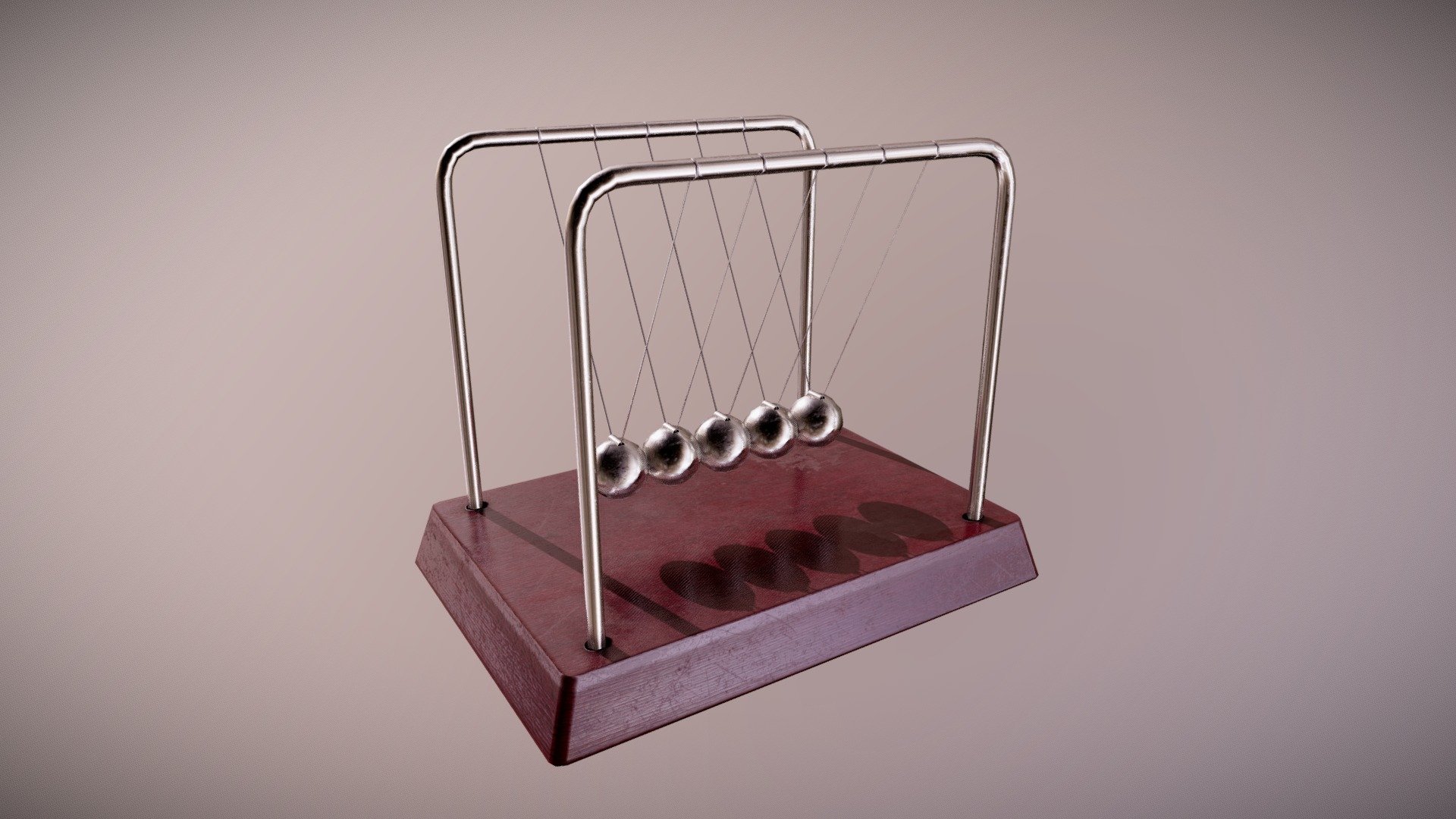 CLA - Science Toy Newton - PBR Game Ready - Buy Royalty Free 3D model ...