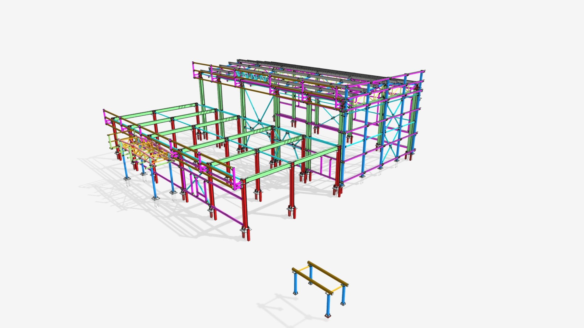 КМД. Спортивный зал - 3D model by ADF_Construction [f4c9e9c] - Sketchfab
