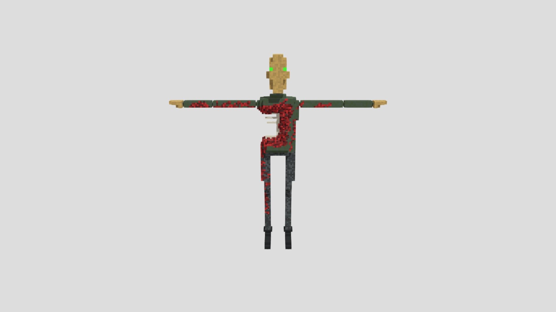 Voxel - Zombie - 3D model by Roxyrypler (@Patrick.Sty.Lie) [f4cbae0 ...