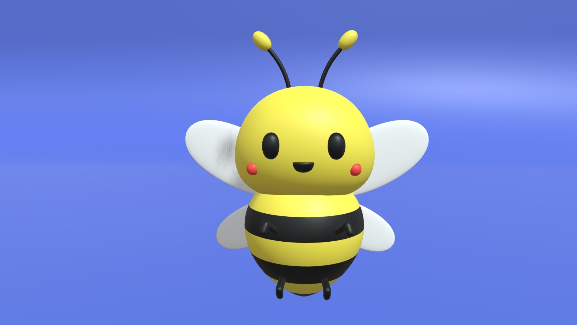 Cute Cartoon Bee - Buy Royalty Free 3D model by Philip Storm ...