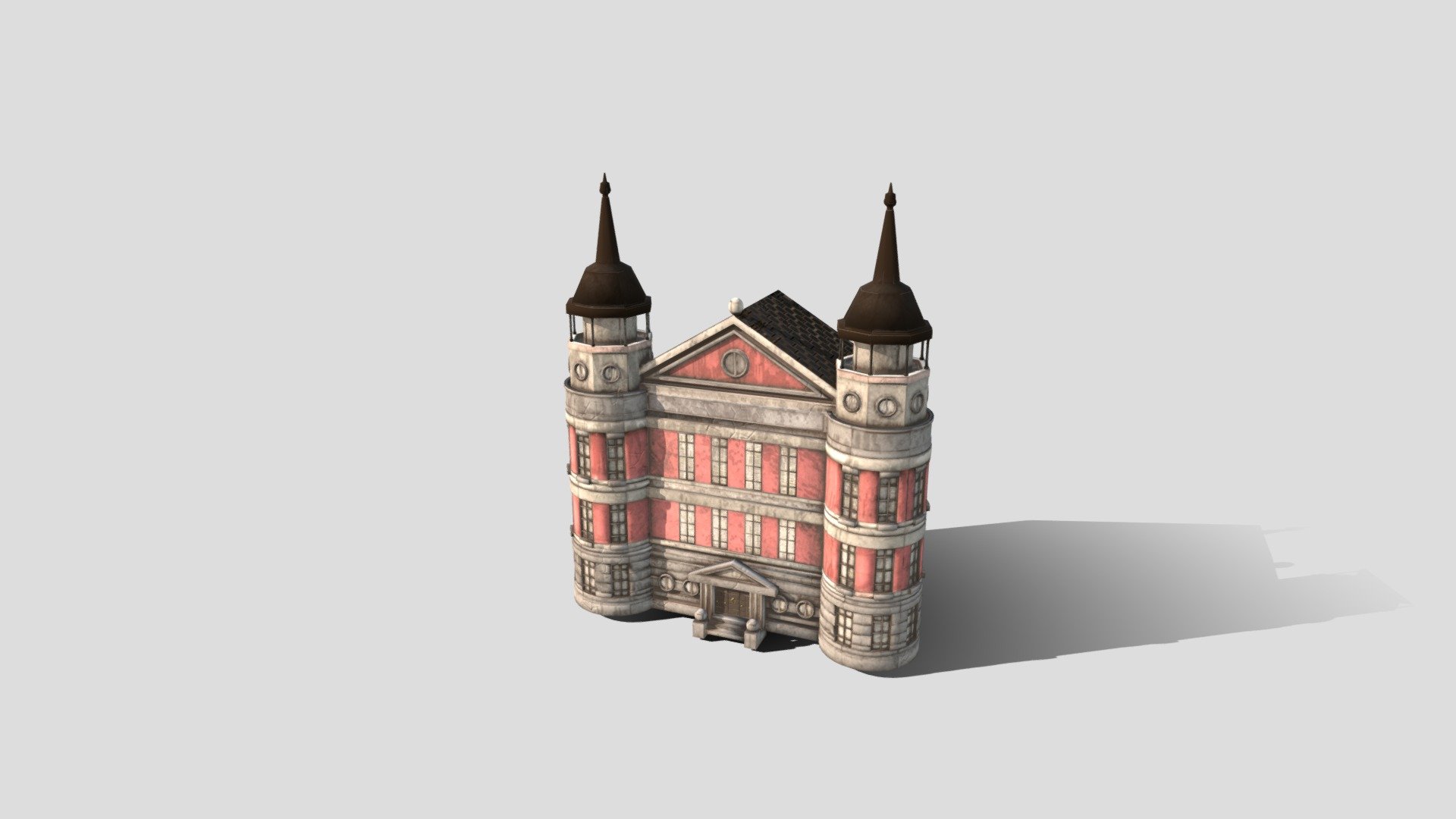 Historic Big Building - Download Free 3D model by 23ThomasStreet ...