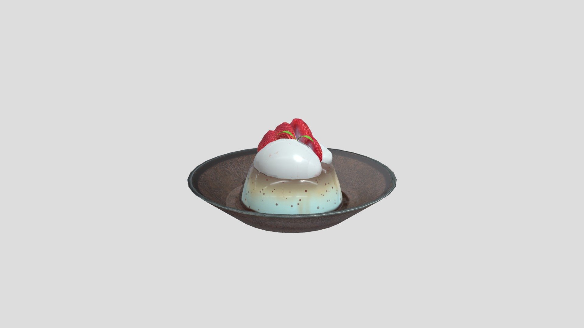 Strawberry pudding - Download Free 3D model by BenJin1015 (@BenJin1 ...