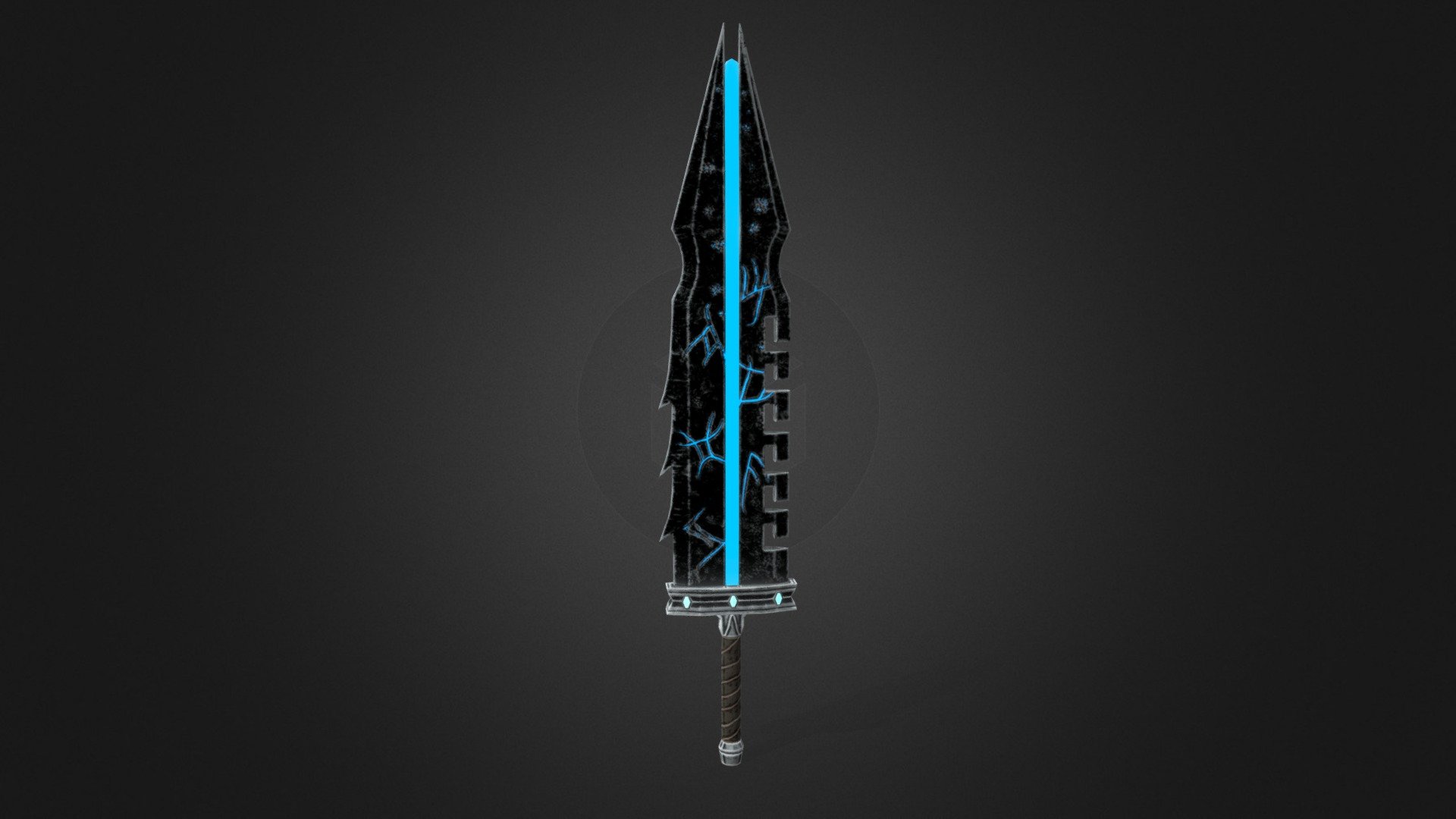 Nightrender - Fantasy Sword - 3D model by Ethan Williams ...