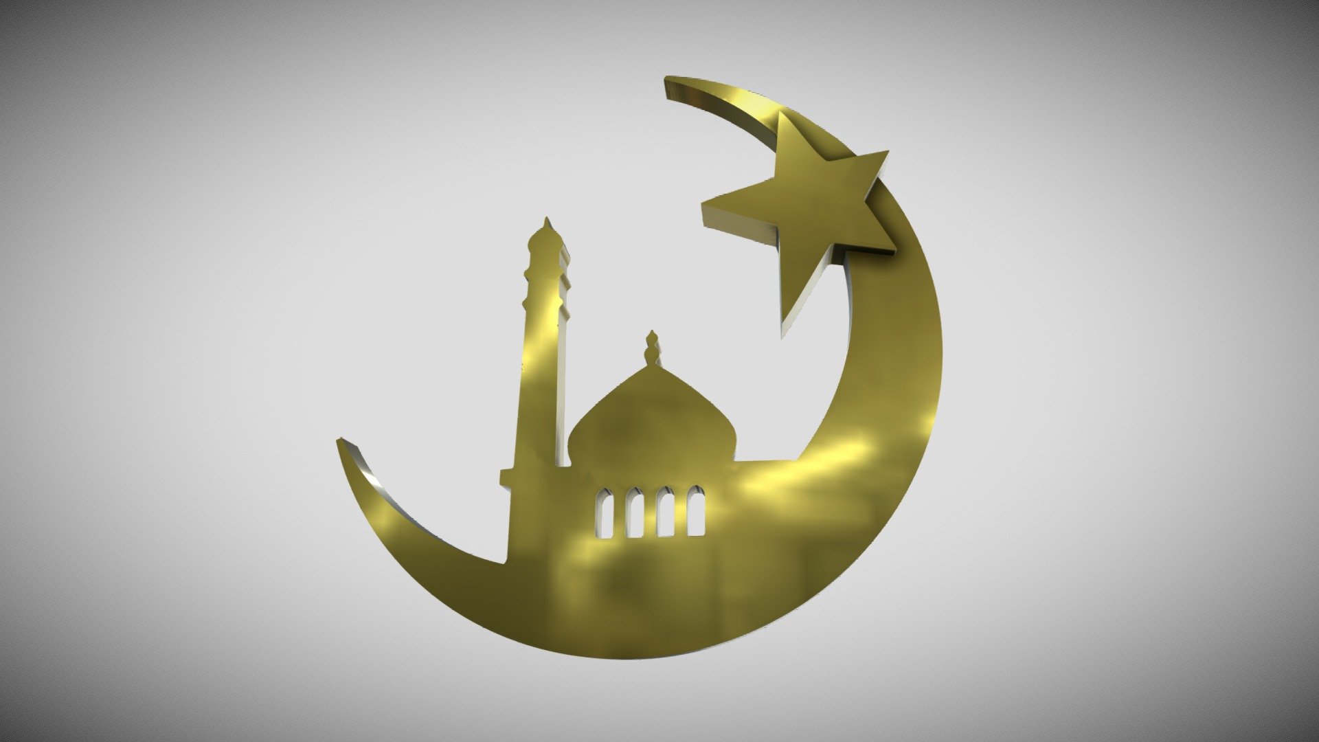 Mosque moon and star master model for casting - Buy Royalty Free 3D ...
