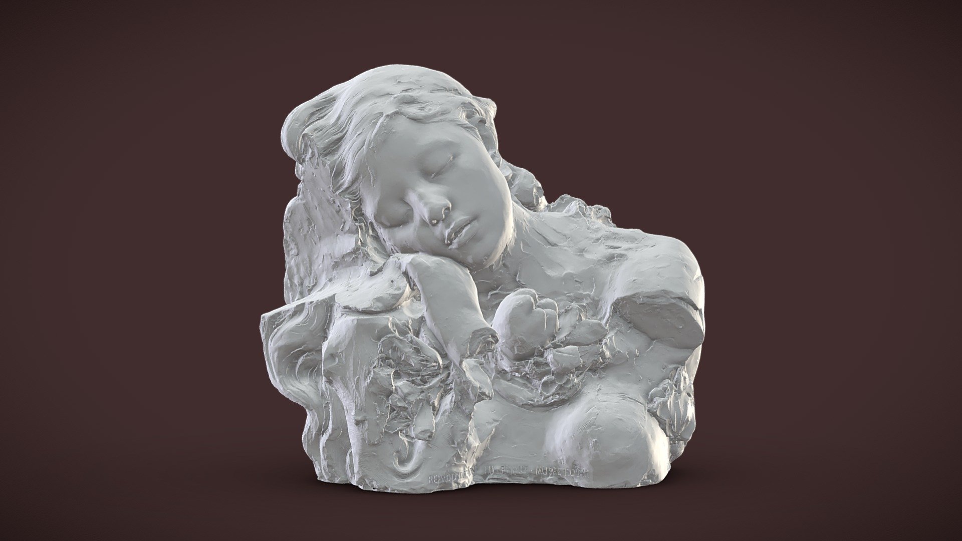 Le Sommeil, Auguste Rodin - 3D model by Thomas Flynn (@nebulousflynn ...