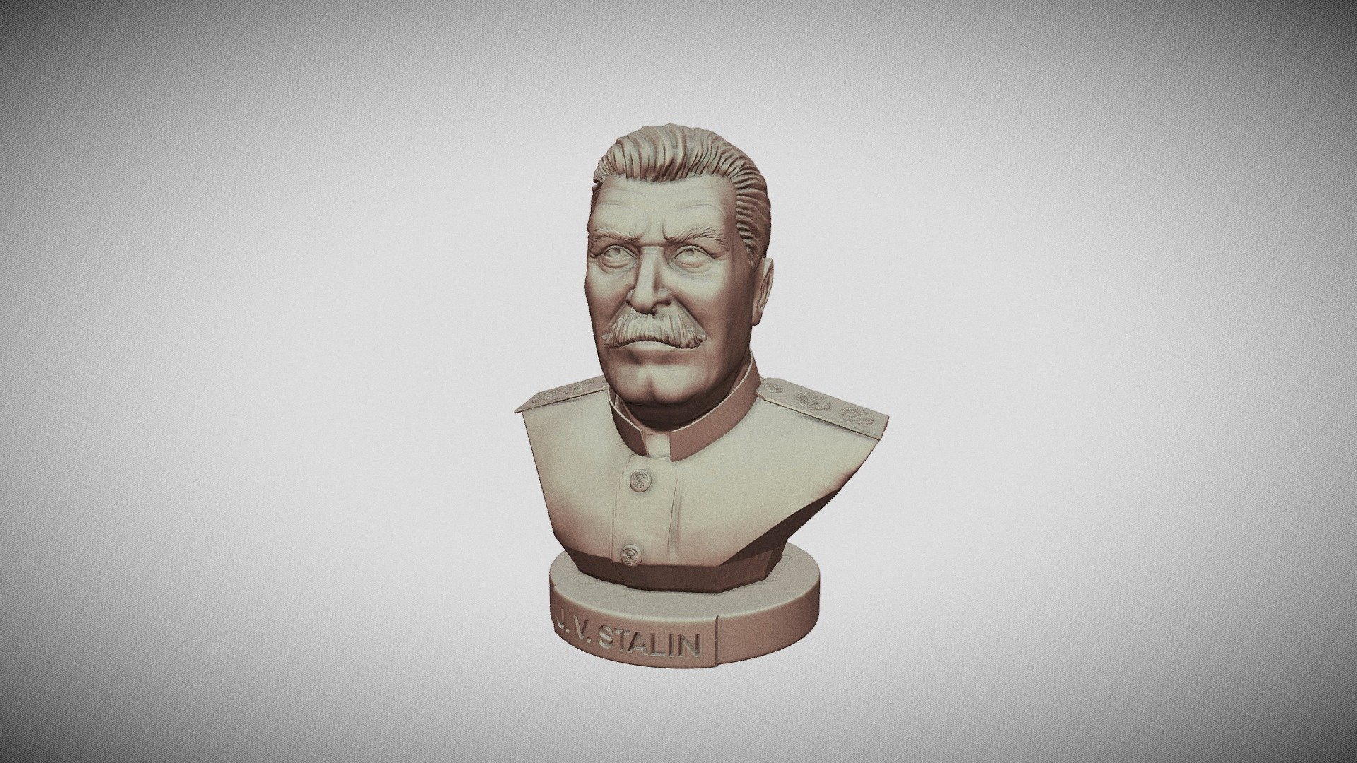 printready Bust of Joseph Stalin - Download Free 3D model by ...