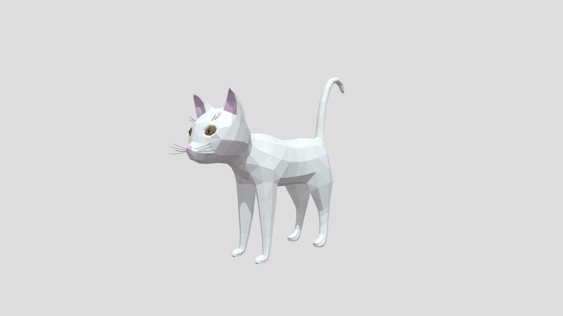 Low Poly Cat - Buy Royalty Free 3D model by Ed+ (@EDplus) [f4d52c1 ...