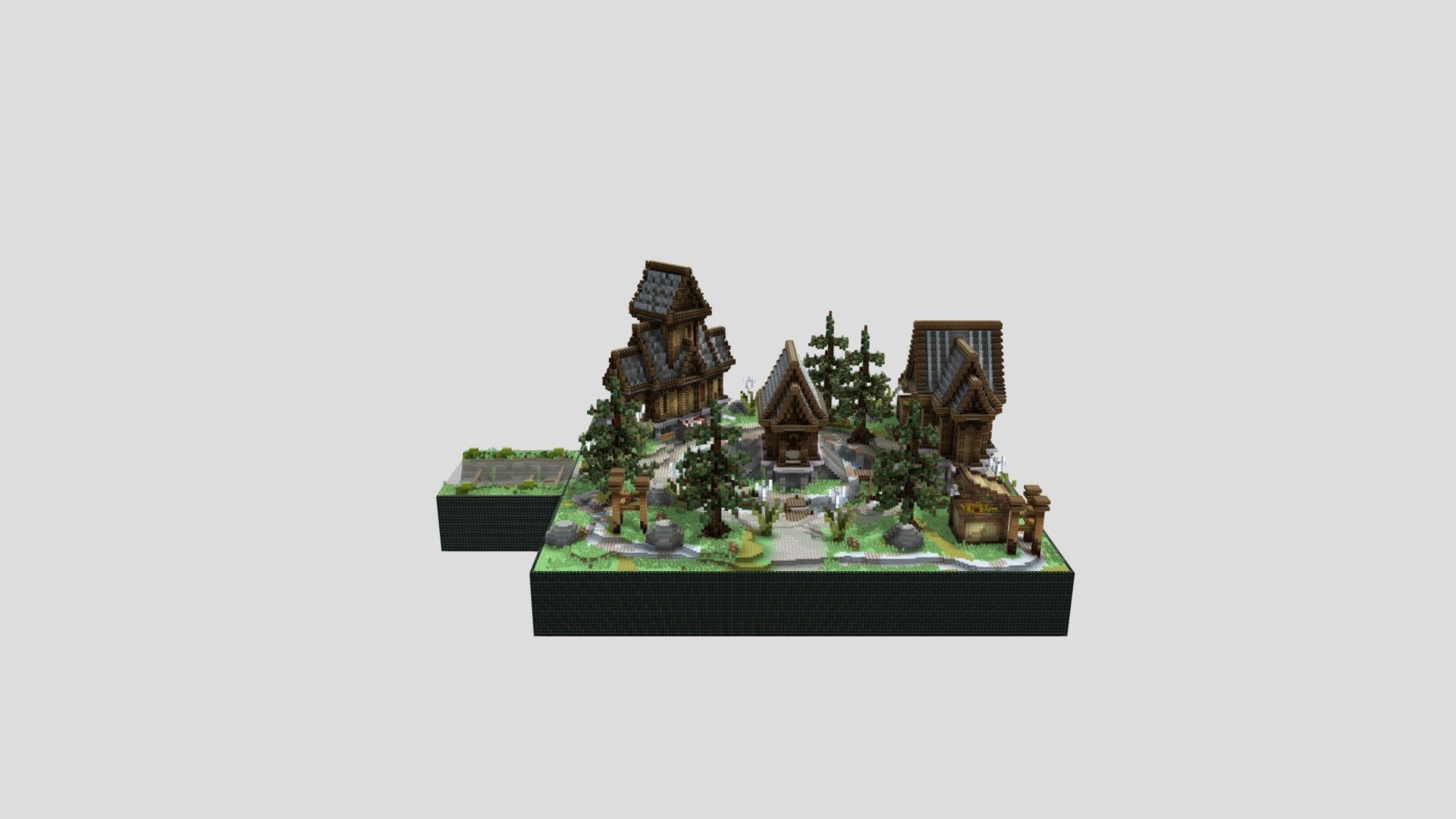HCF Spawn + Road Modern Medieval Theme.schematic - 3D model by ...