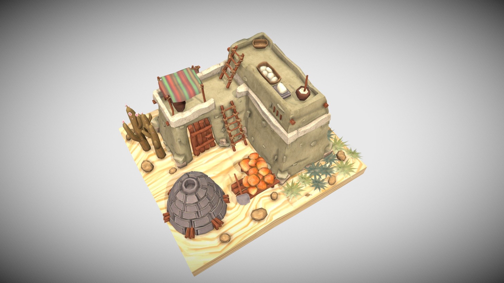 Ancient Egypt stylized Bakery - 3D model by Kirill Marar (@Kirill_Marar ...