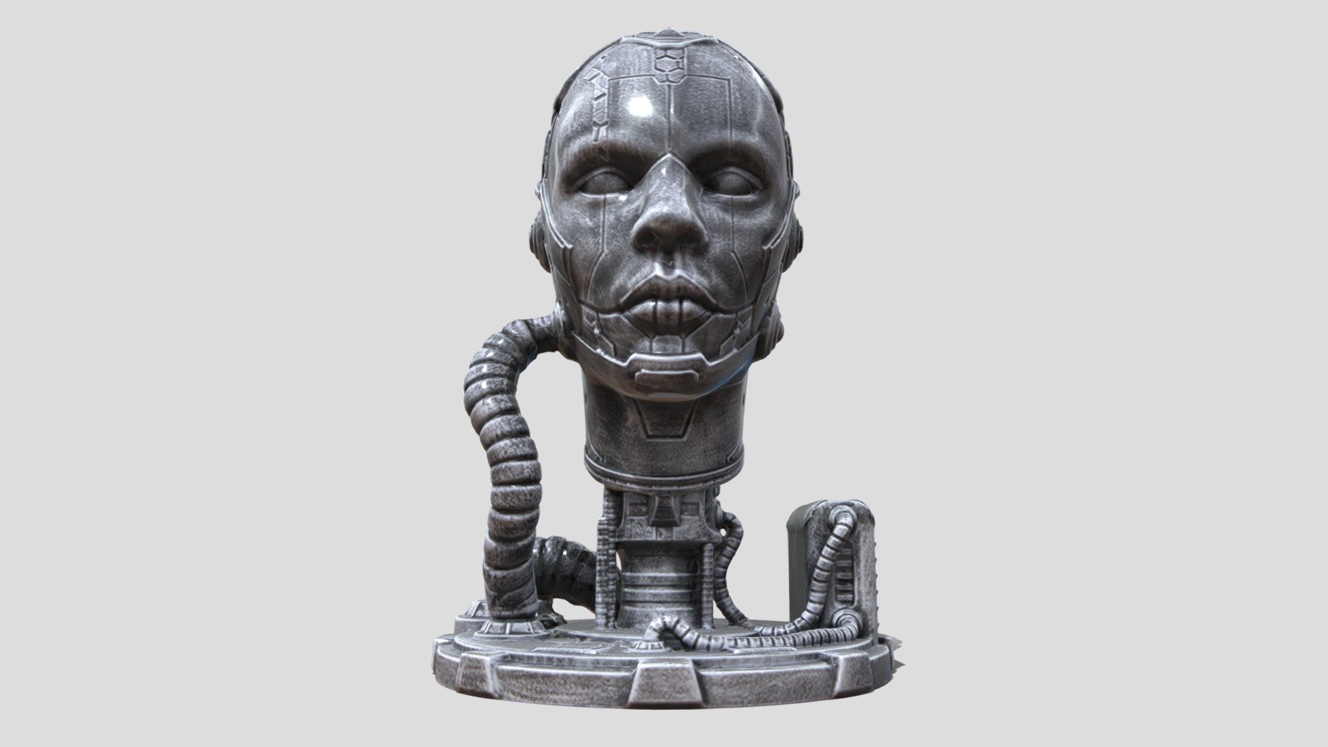 Cyber Head - Download Free 3D model by local.yany [f4d68bc] - Sketchfab