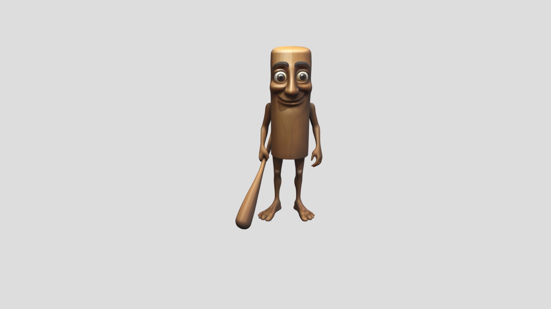 Tung Tung Tung Sahur Walking Animation - Download Free 3D model by 3D ...