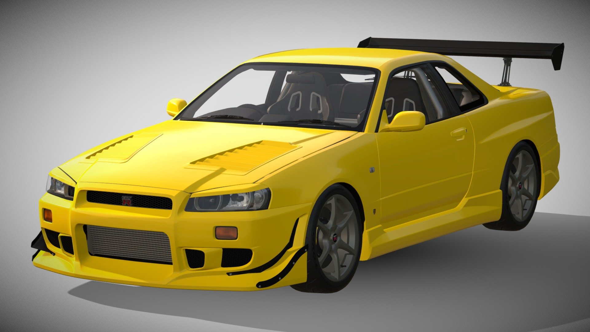 1999 Nissan Skyline R34 GT-R C-West N - Type II - Download Free 3D ...