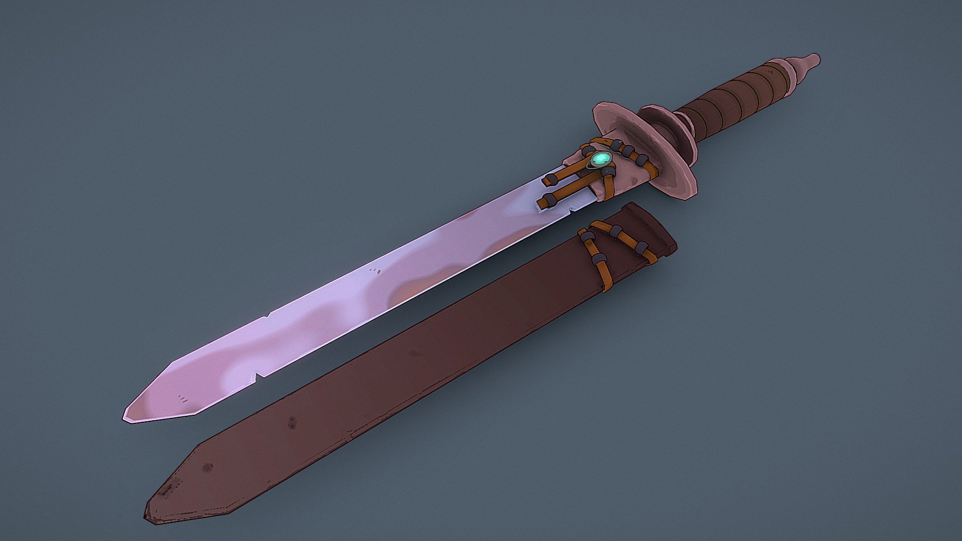 Low-Poly Sword - 3D model by ilyaev (Jane) (@ilyaev) [f4db7bc] - Sketchfab