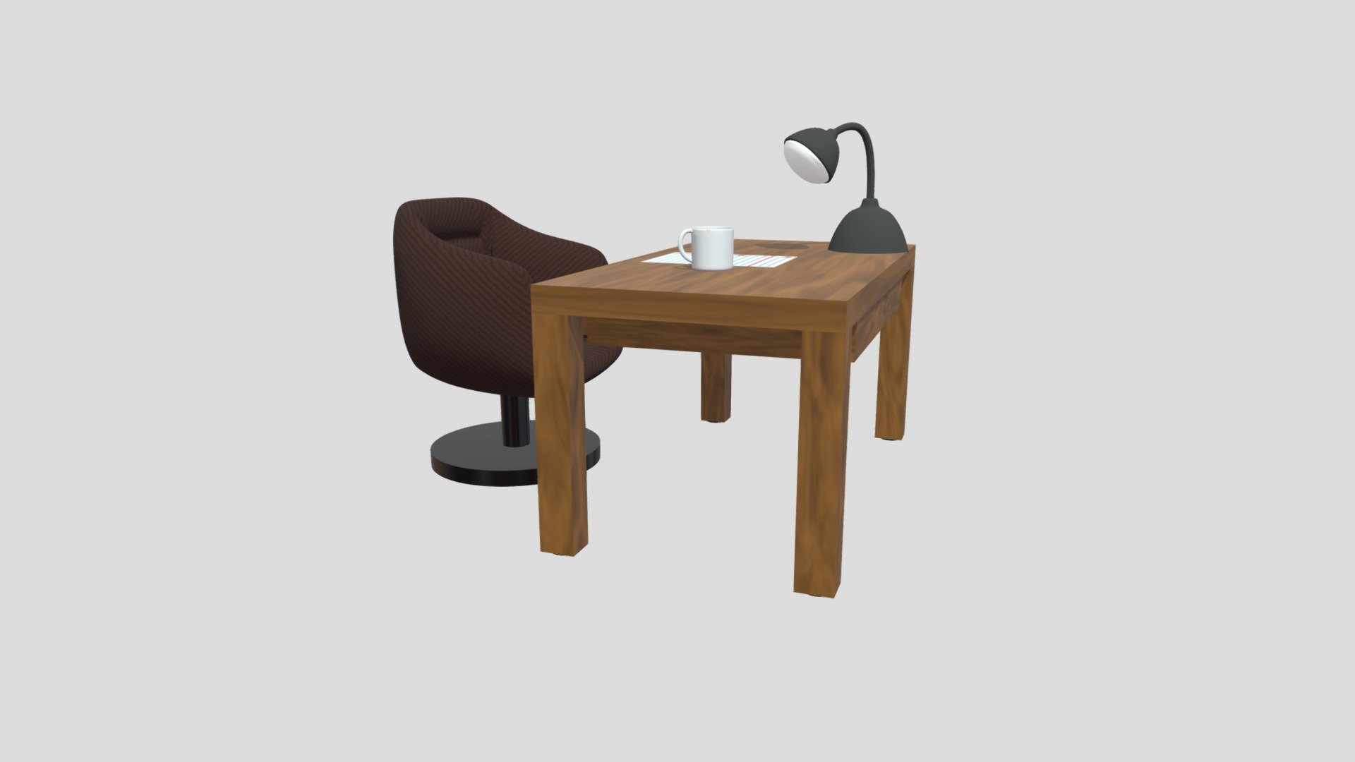 Office Setup (Free) - Download Free 3D model by Bim44 [f4db91a] - Sketchfab