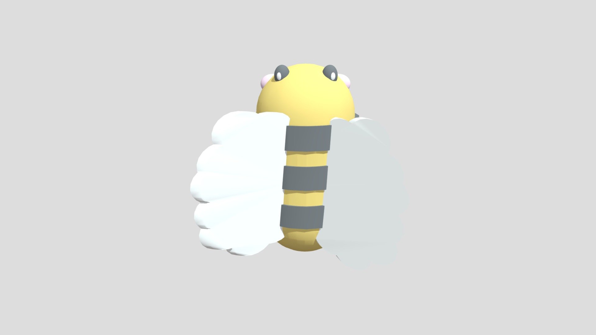 Cute lil bee with cloud wings - 3D model by marianam6033 [f4dc40f ...
