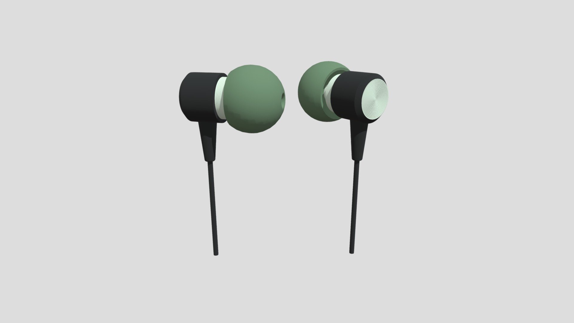 Earphone head 3d low poly model - Download Free 3D model by ...
