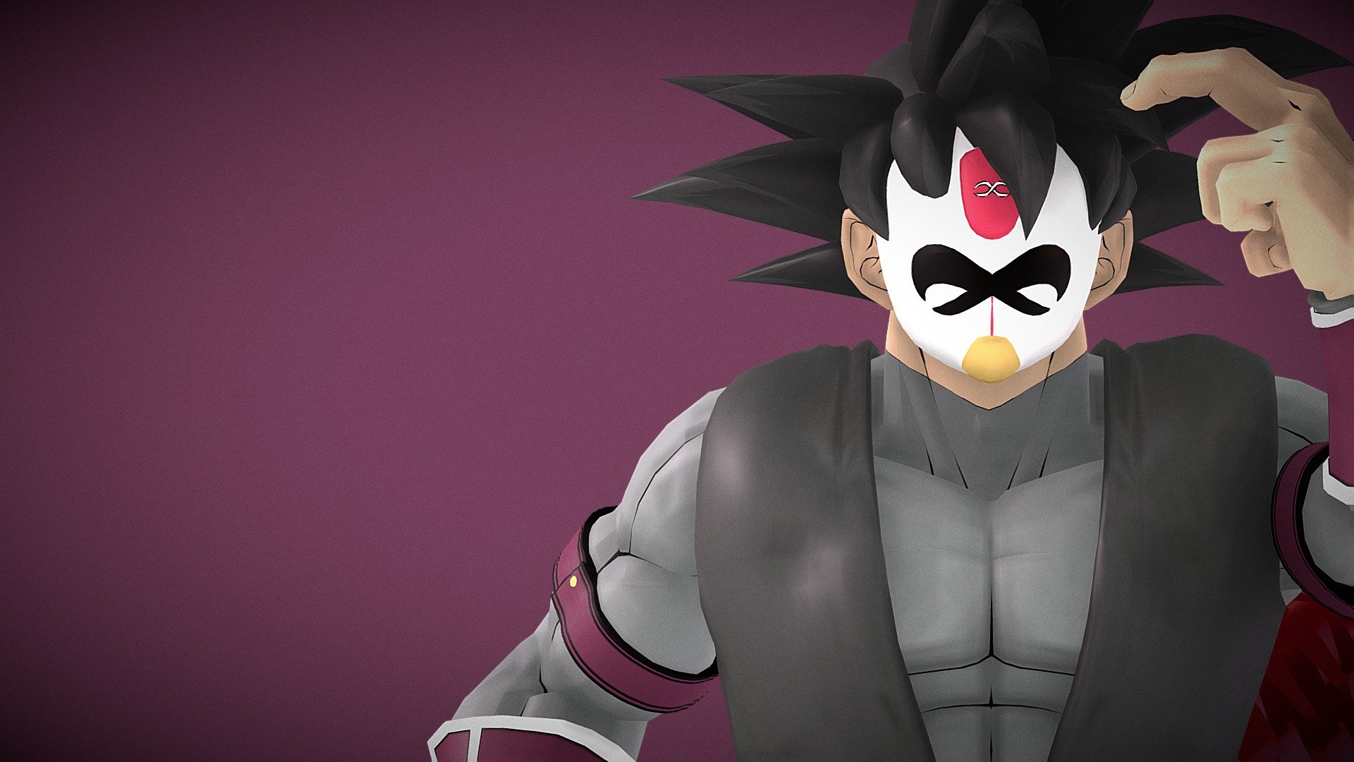 THE CRIMSON MASKED SAIYAN || SDBH - Download Free 3D model by shamus ...