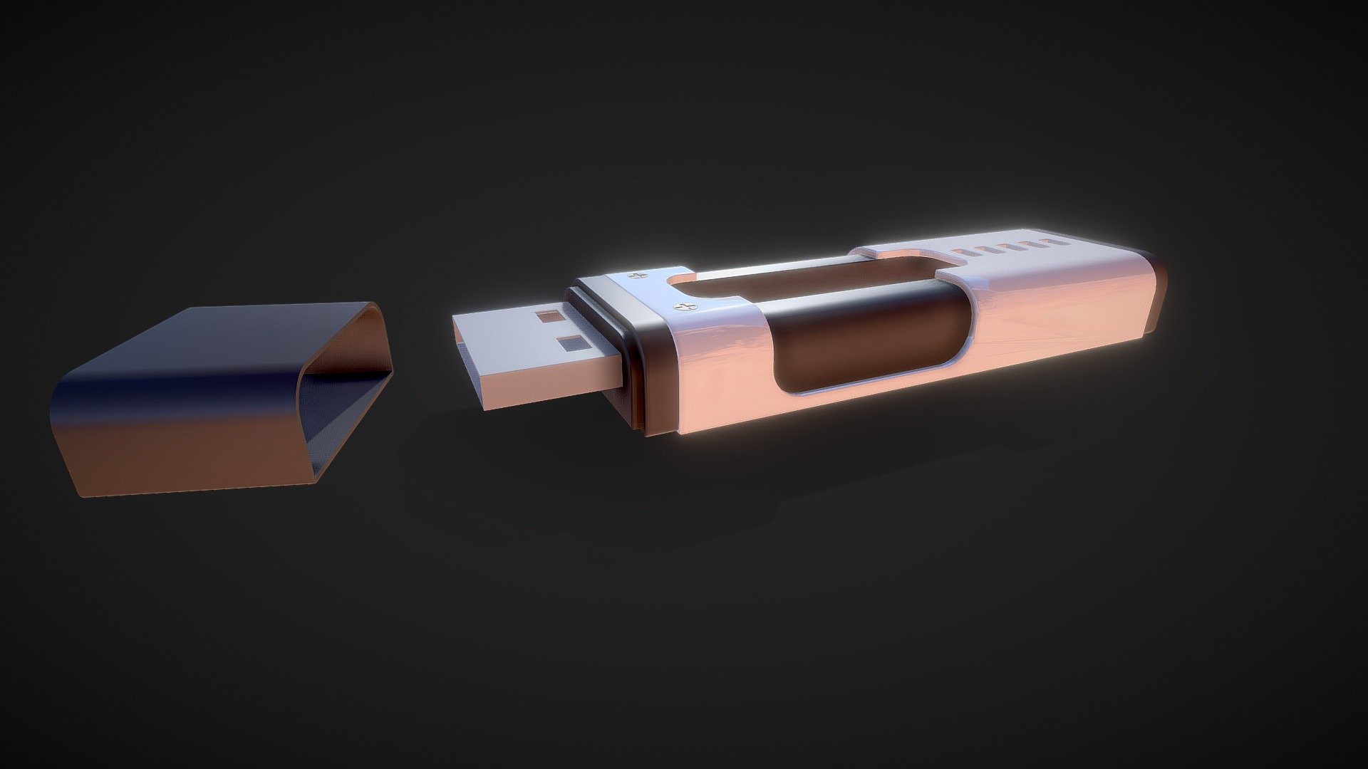Usb key - 3D model by Pascal Girollet (@girollet) [f4e0b04] - Sketchfab
