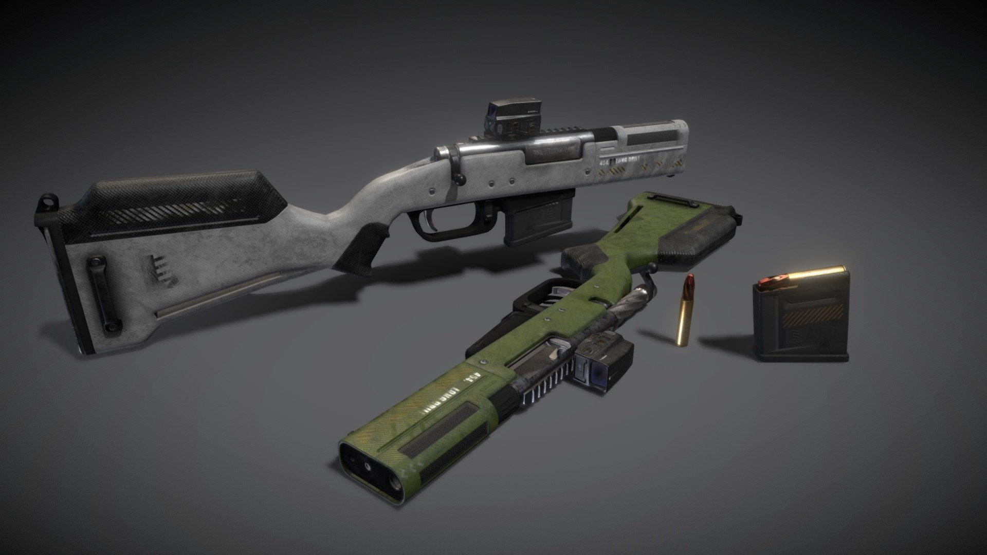 454. Long Drill Rifle - Buy Royalty Free 3D model by Akinaro [f4e1225 ...