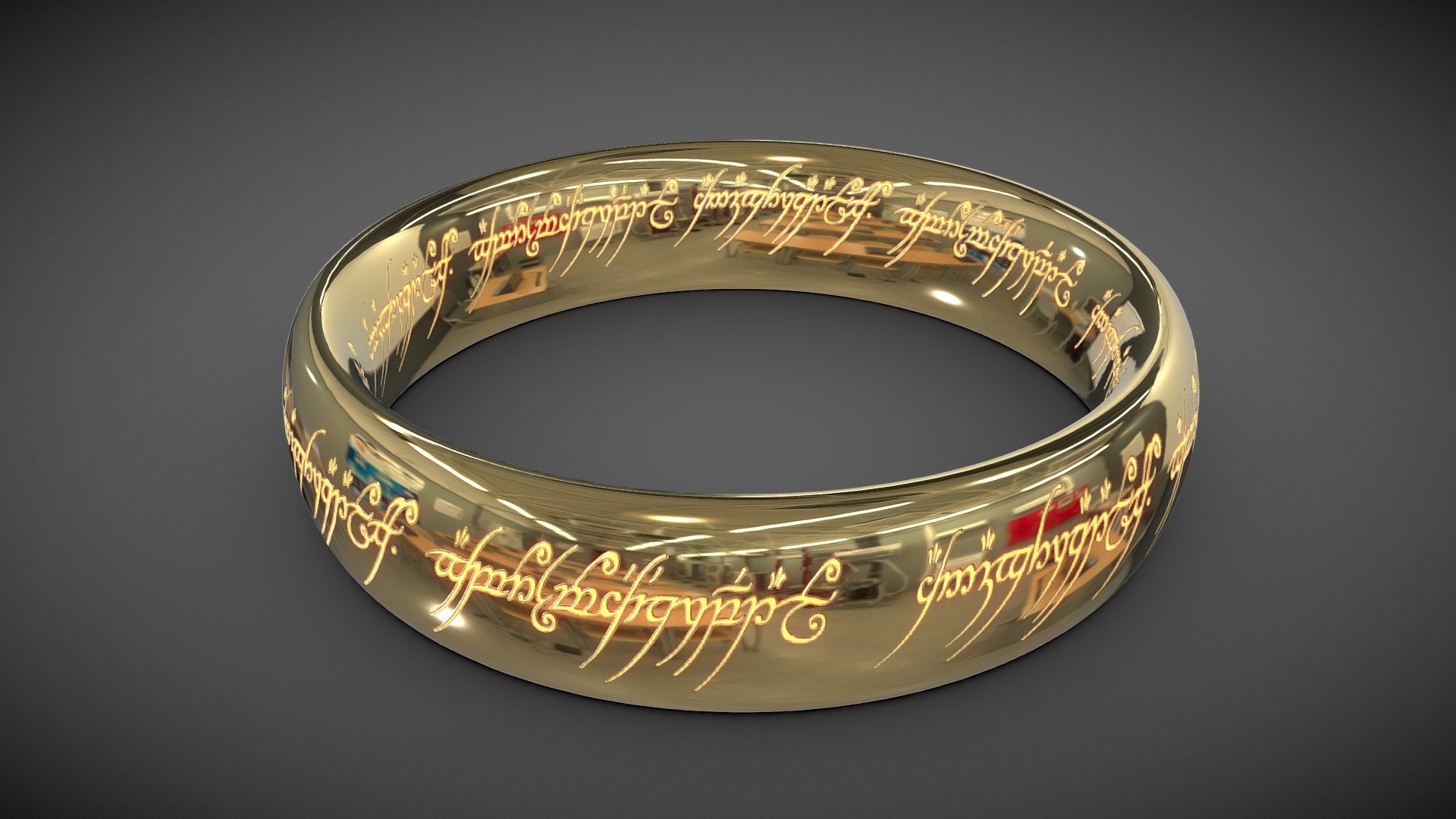 Lord of The Rings: The One Ring - Download Free 3D model by WilliamSmith (@WollSmoth21) [f4e1377 ...