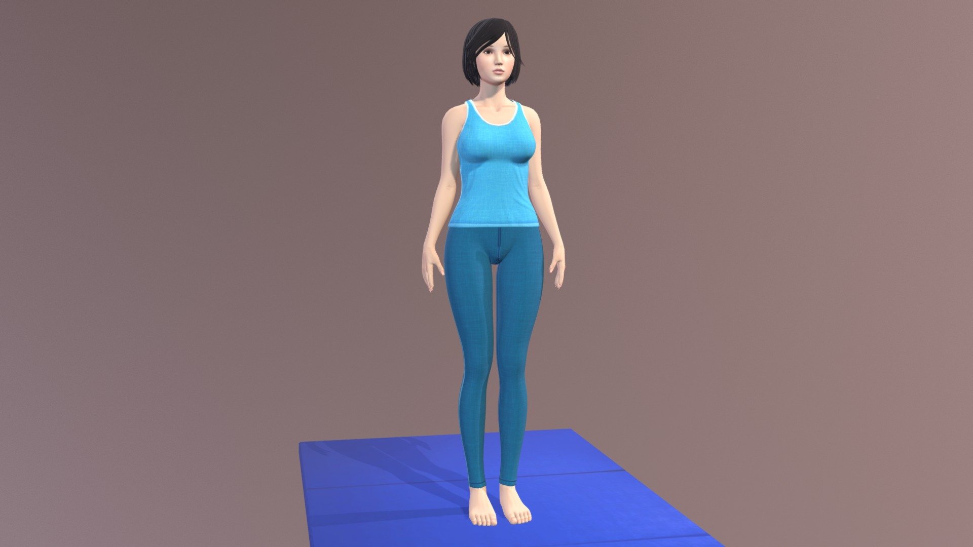 Fitness Trainer_outfit2 - 3D model by lazaga777 [f4e170f] - Sketchfab