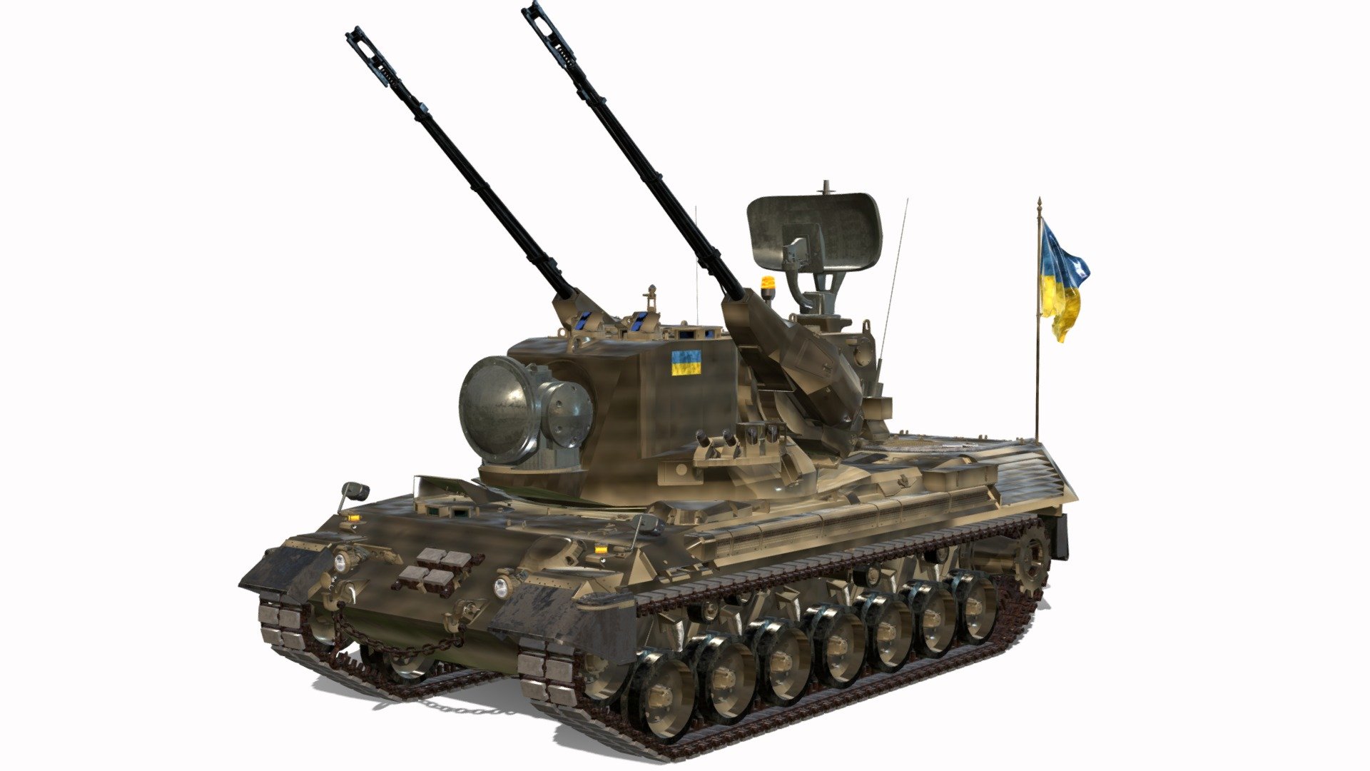 FRAKPANZER GEPARD 1A2 UKRAINE $29 - 3D model by LM3D (@lm9241221 ...