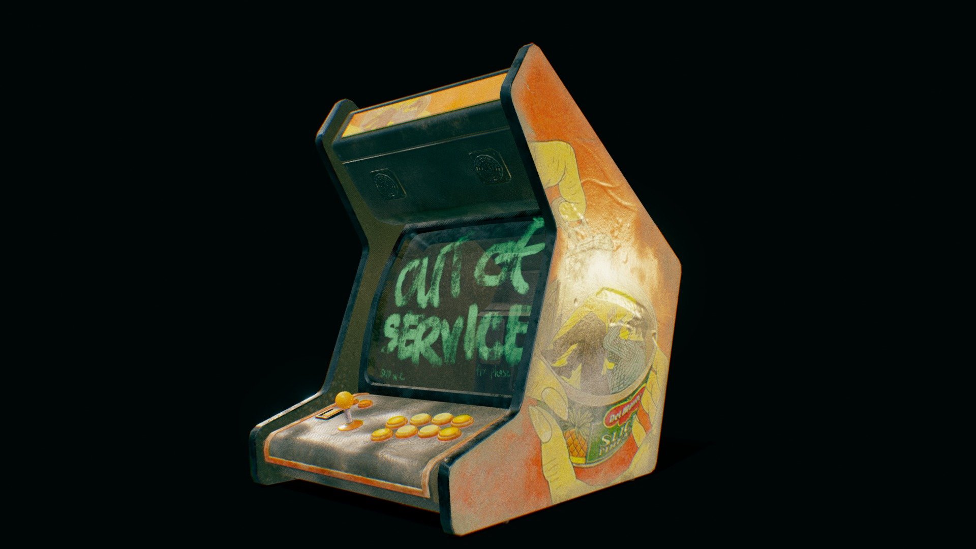 Arcade Machine - 3D model by firdauskazman [f4e48af] - Sketchfab