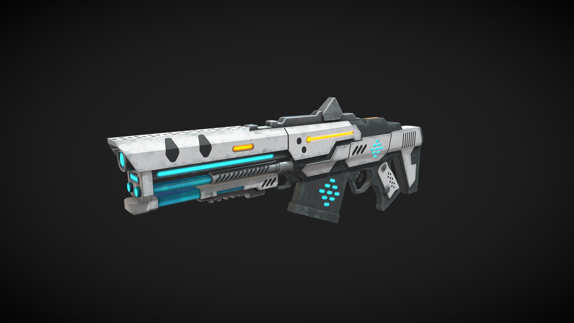 Futuristic Rifle V1 - Buy Royalty Free 3D model by kraffing Vault ...