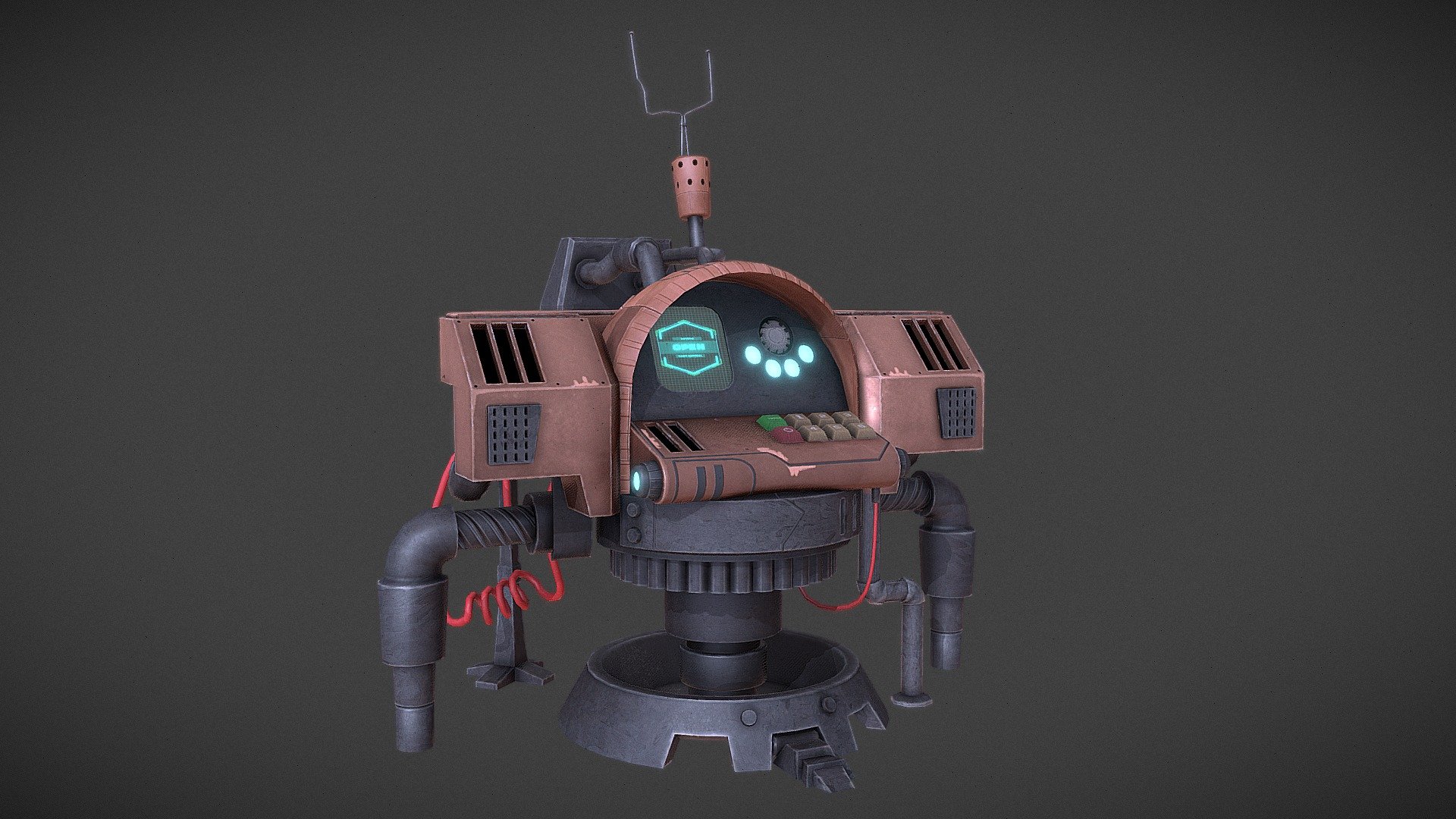 Sci-Fi Machine - 3D model by Neooguz (@oguzfaruk) [f4e5607] - Sketchfab