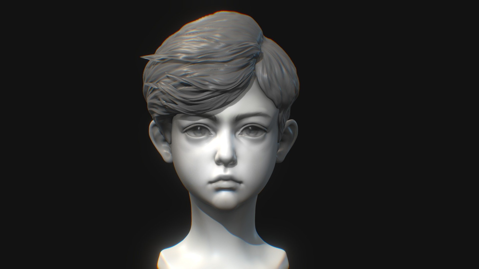 BASE MESH HEAD BOY SEMI-REAL STYLE - 3D model by DINO (@levotatdat ...