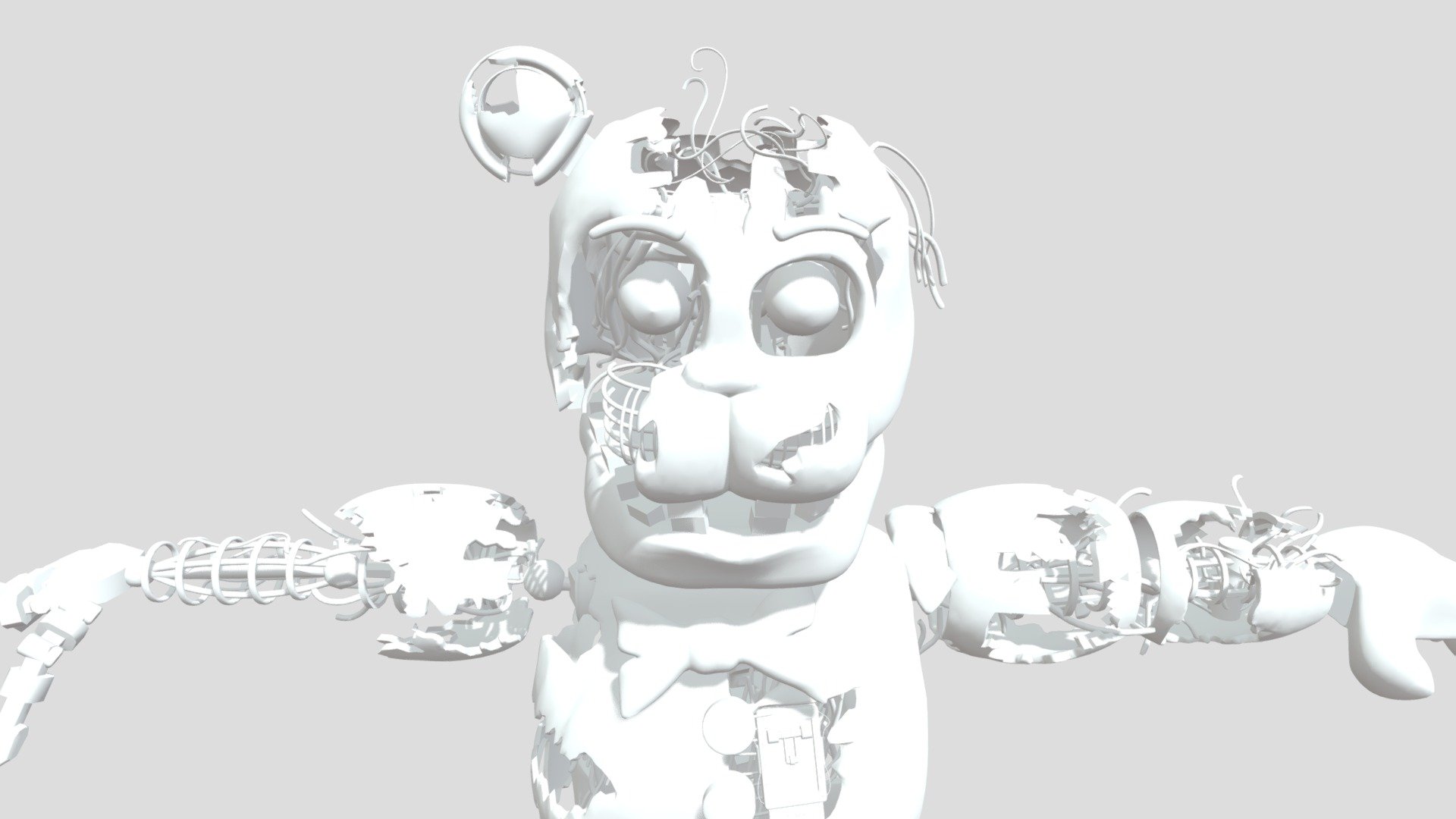 fnaf Reactivated Freddy v2 by BunZai - Download Free 3D model by Broken ...