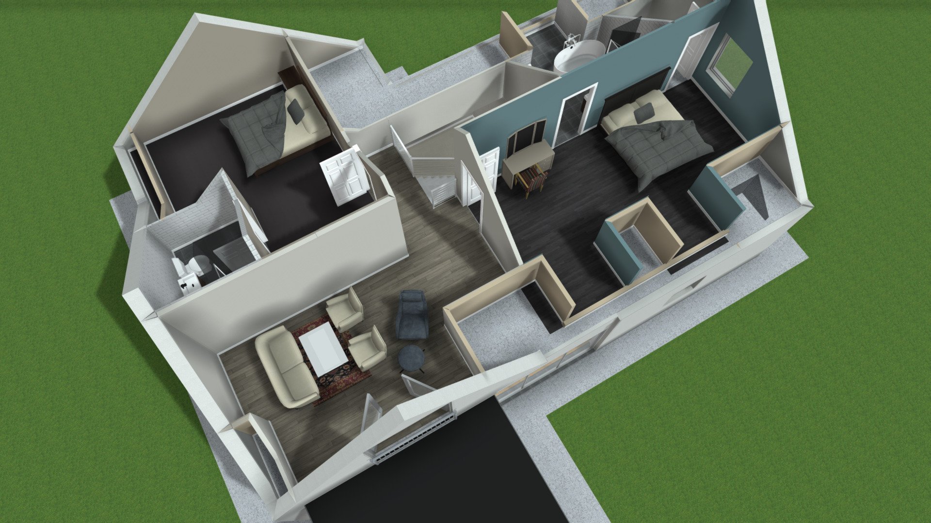 Farren House-1st Floor - 3D model by Virtual Teic (@dyb) [f4ebccc ...