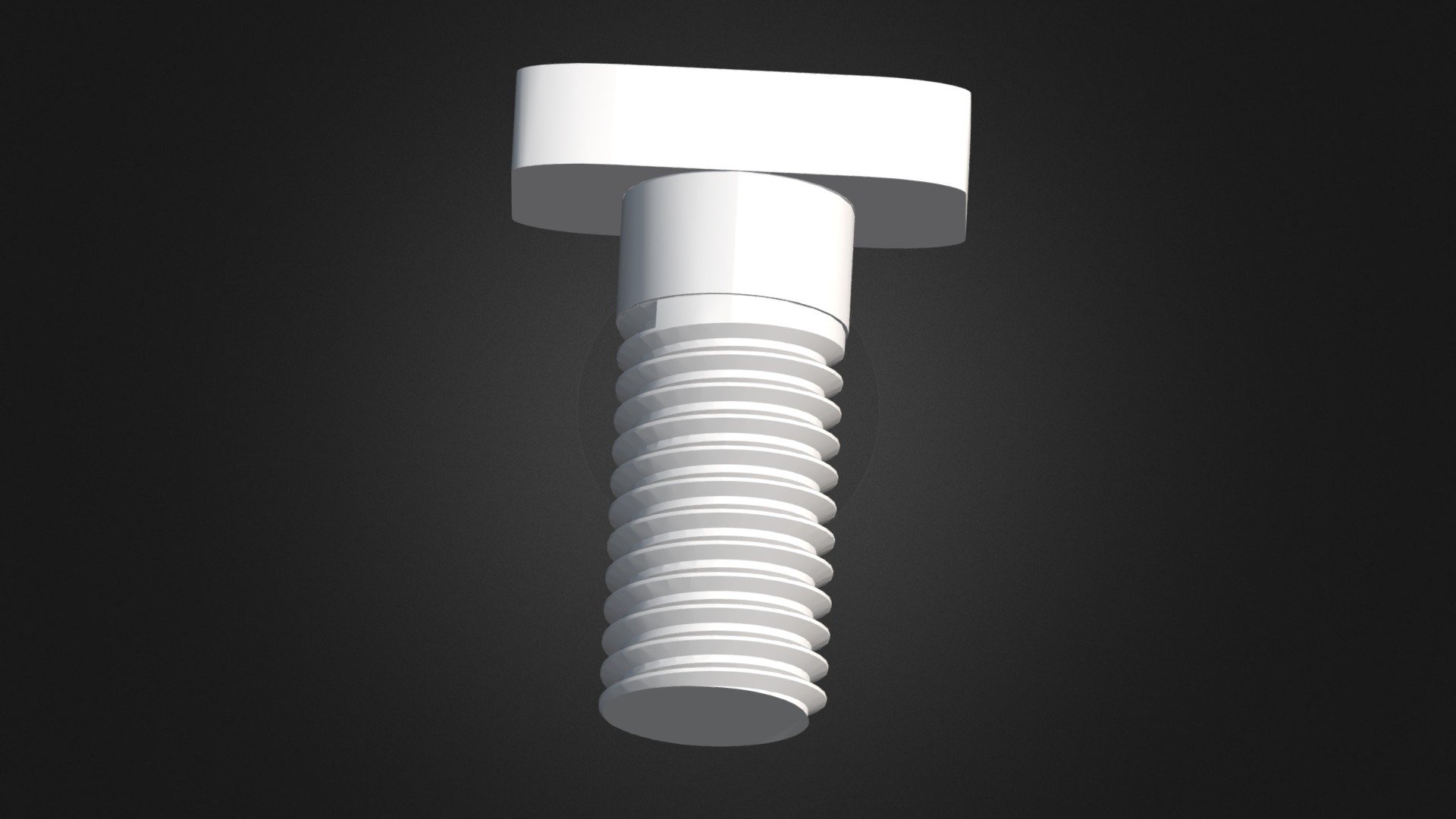 Flat Head T Bolt - 3D model by Mechanicaldna [f4ec253] - Sketchfab