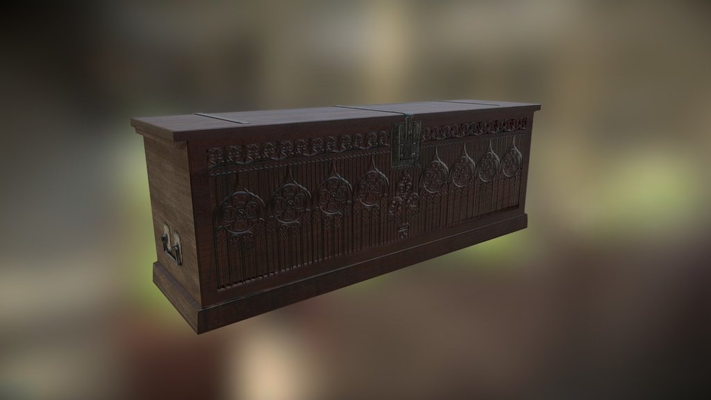 Gothic Chest v2 - 3D model by Kiwimage [f4ee143] - Sketchfab