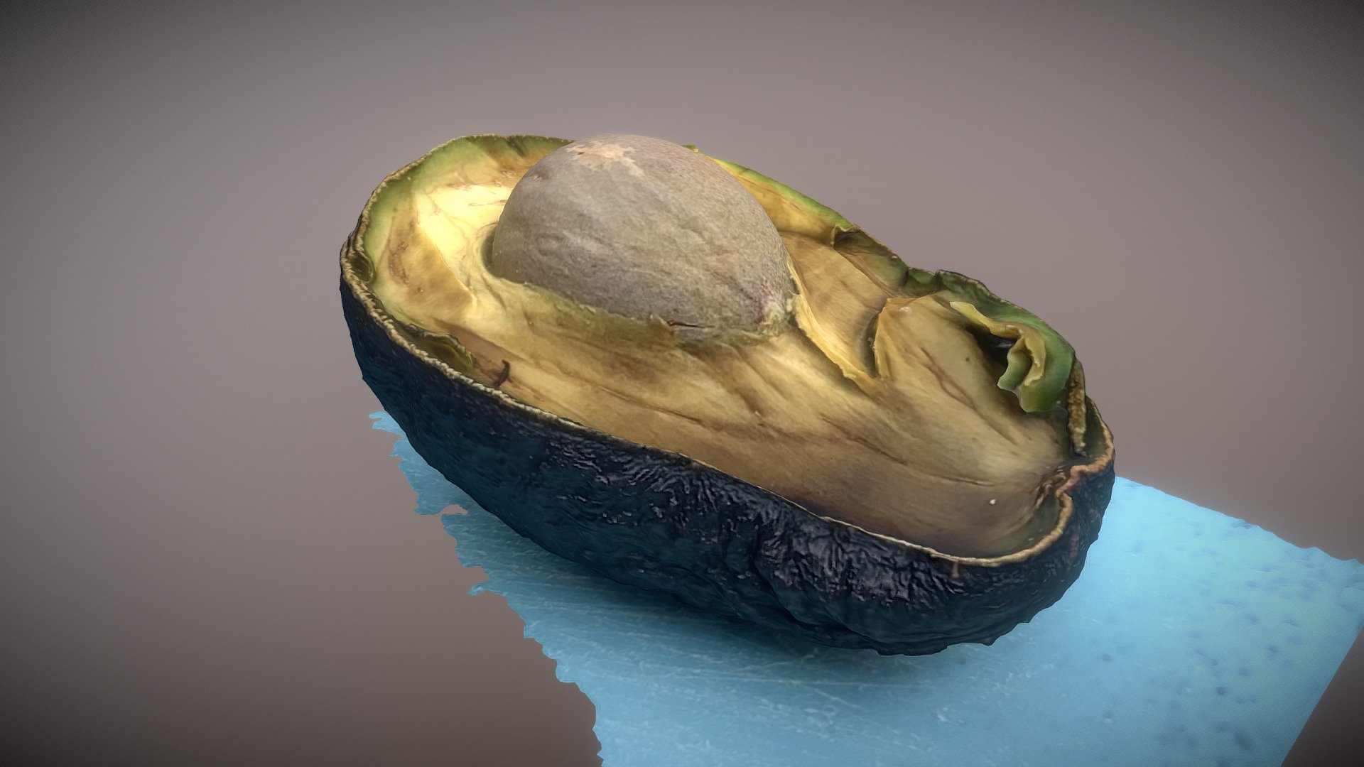 Physically scanned aged avocado (High-Res) - Download Free 3D model by ...